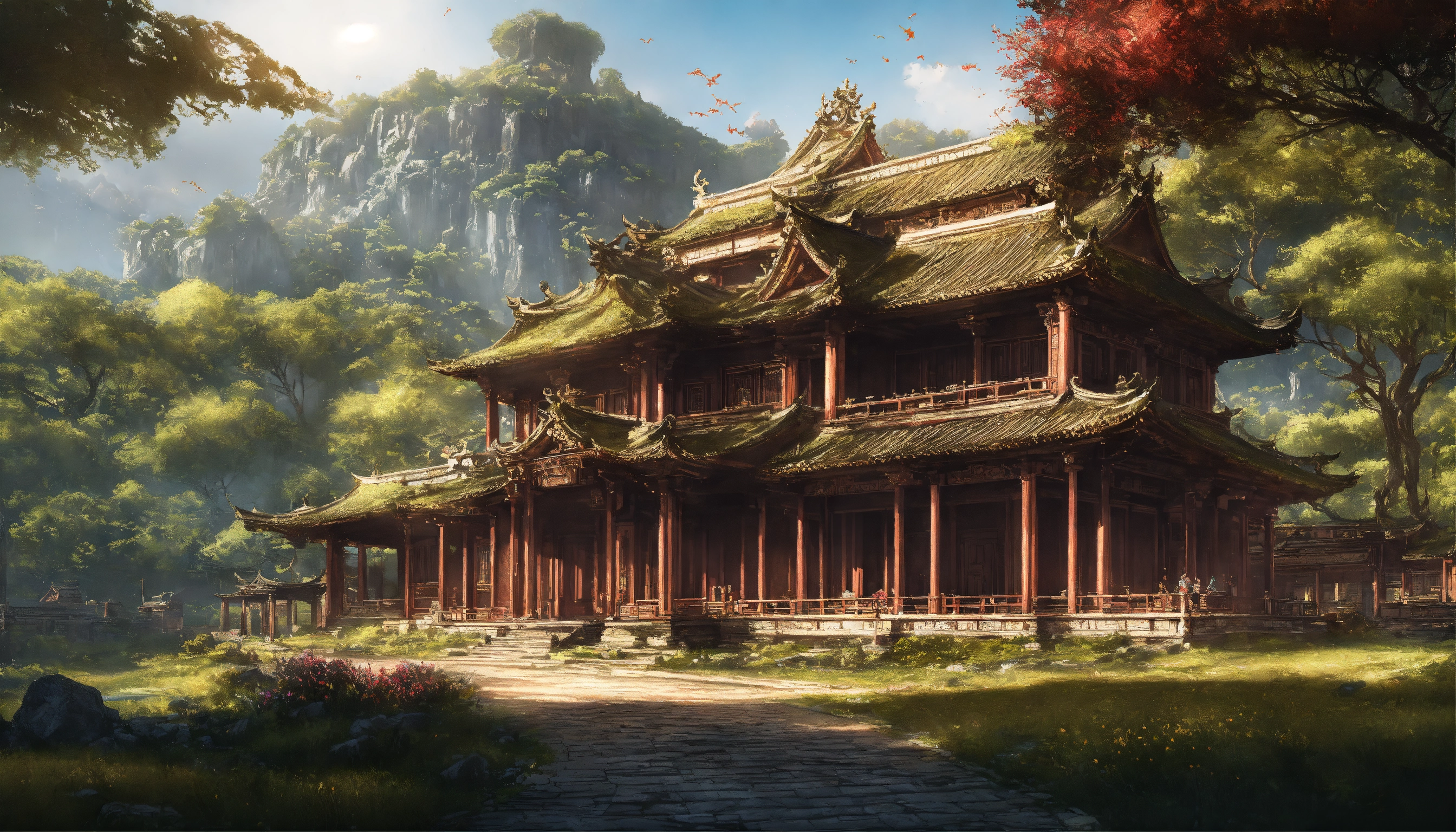 Lexica - Countryside palace , bright, 50mm lens, cinematic ...