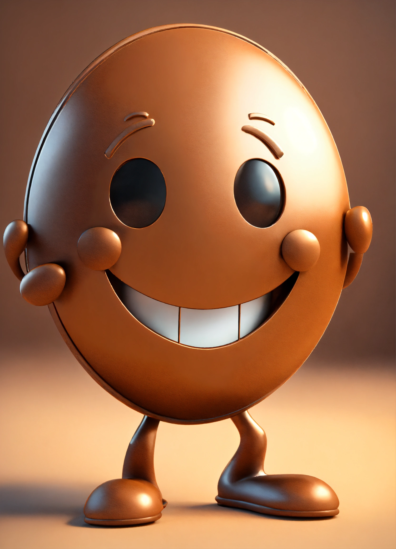 Lexica - A coin character is a portrait with arms and legs and a ...