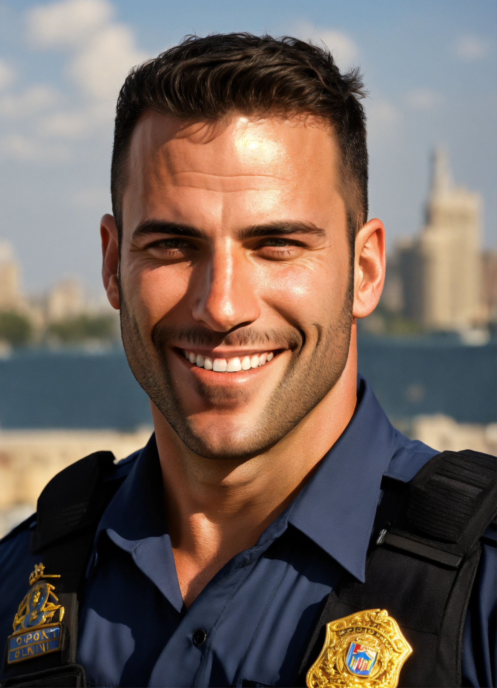 Lexica - Handsome Italian Cop from the Bronx, Joe Menano. He is a brute ...