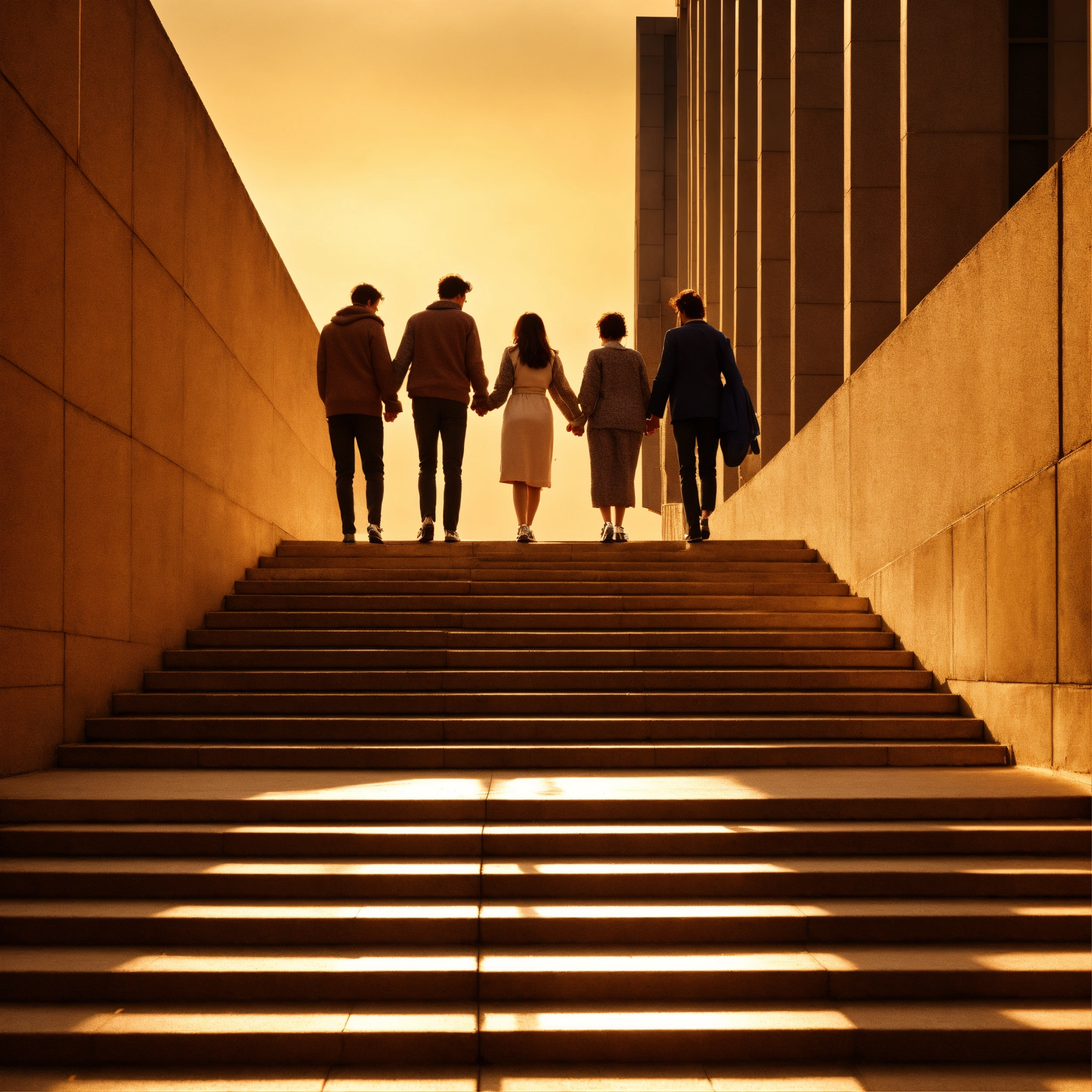 Lexica - Equal society with different people on different high steps ...