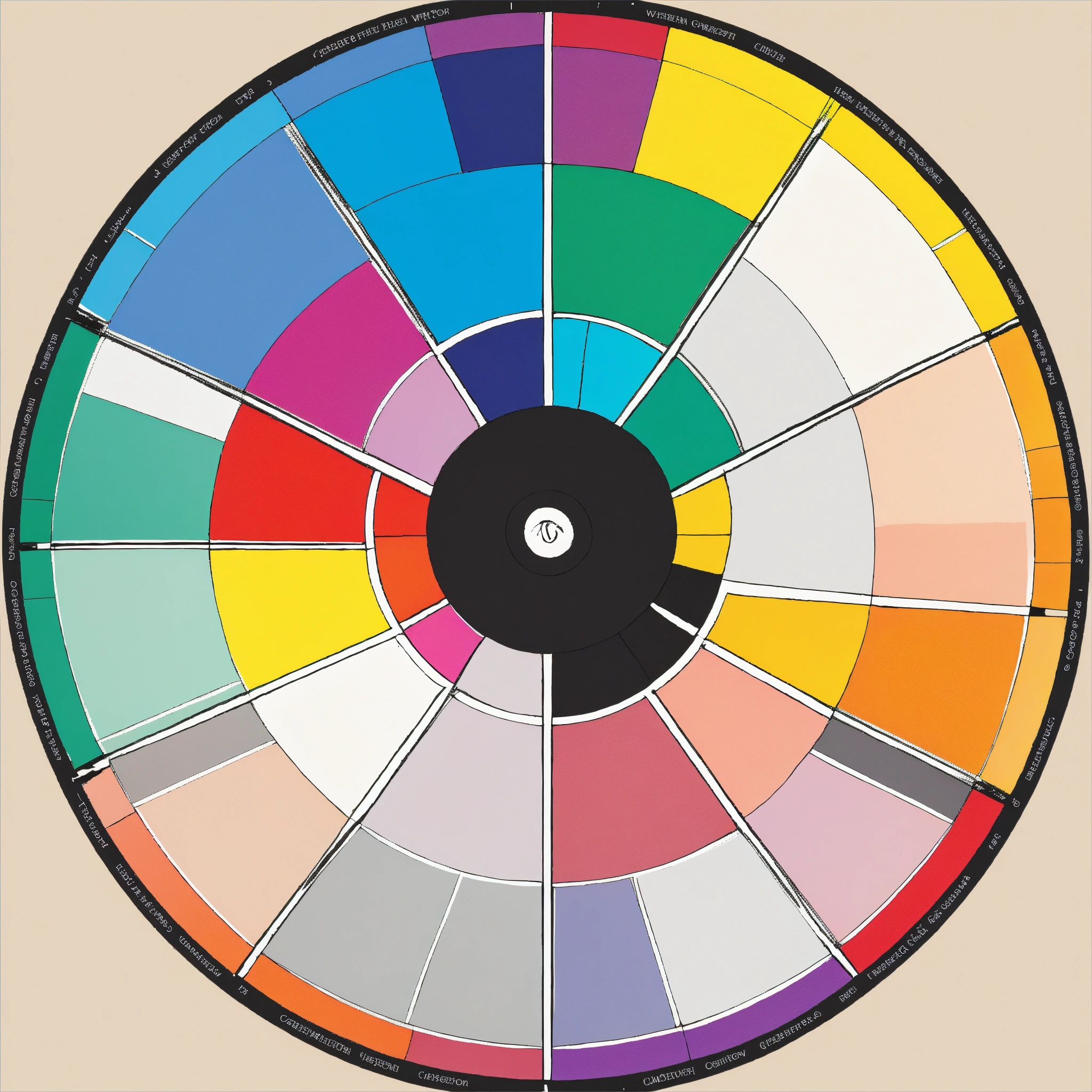 Lexica - A SIMPLE conventional color-wheel in 'white background' in ...