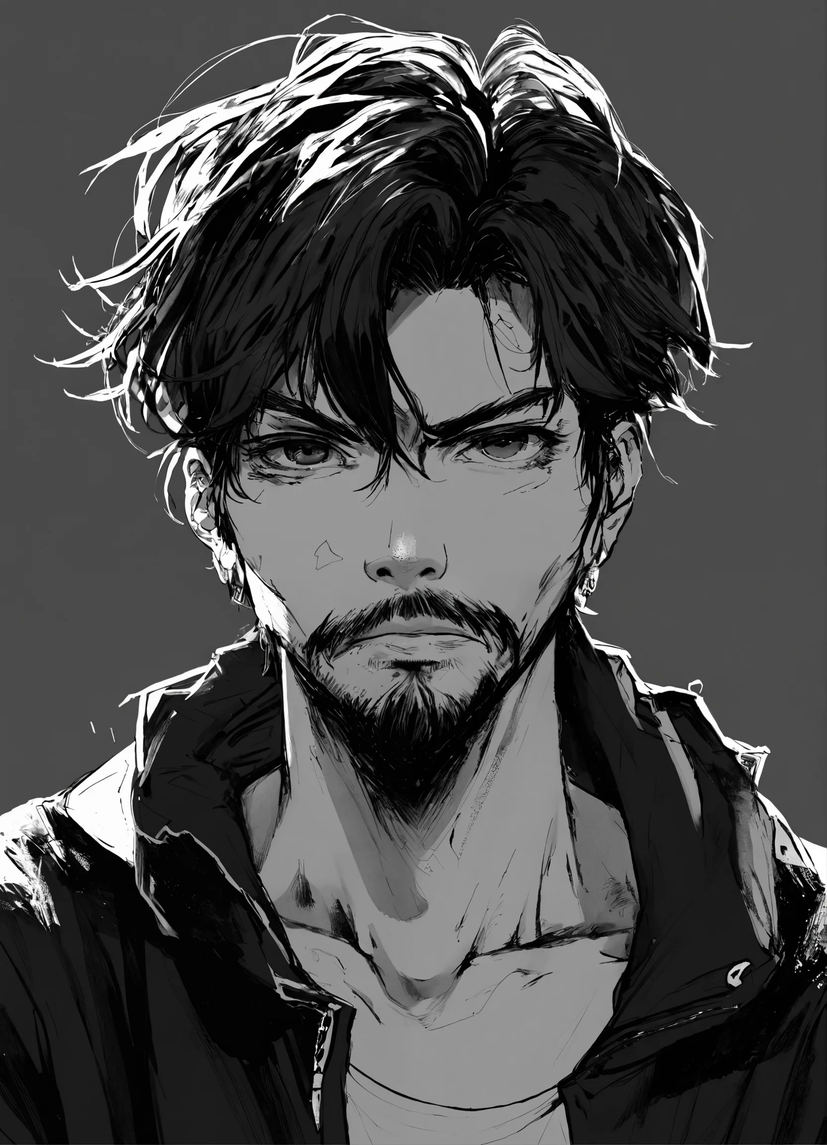 Lexica - Handsome male, trending pixiv fanboxe, the style of 90's ...