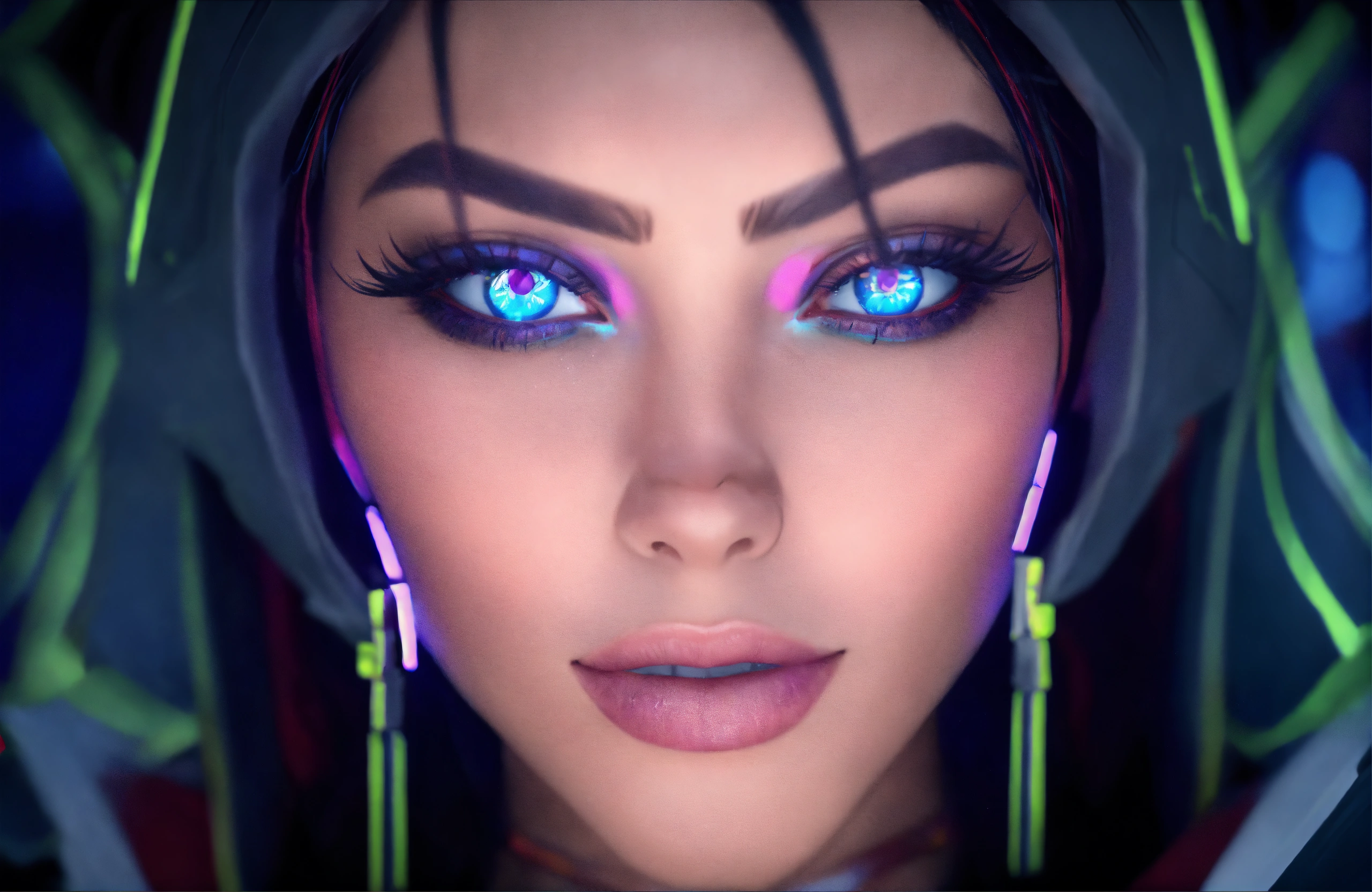 Lexica - Symmetry, cosplay, Cosplayer, evil,megan fox, spiral eyes ...