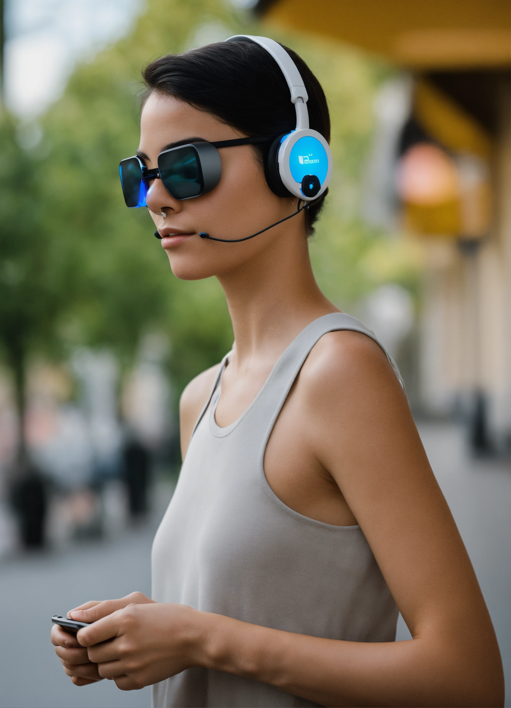 Lexica - A minimalist visually impaired individual using a small smart ...