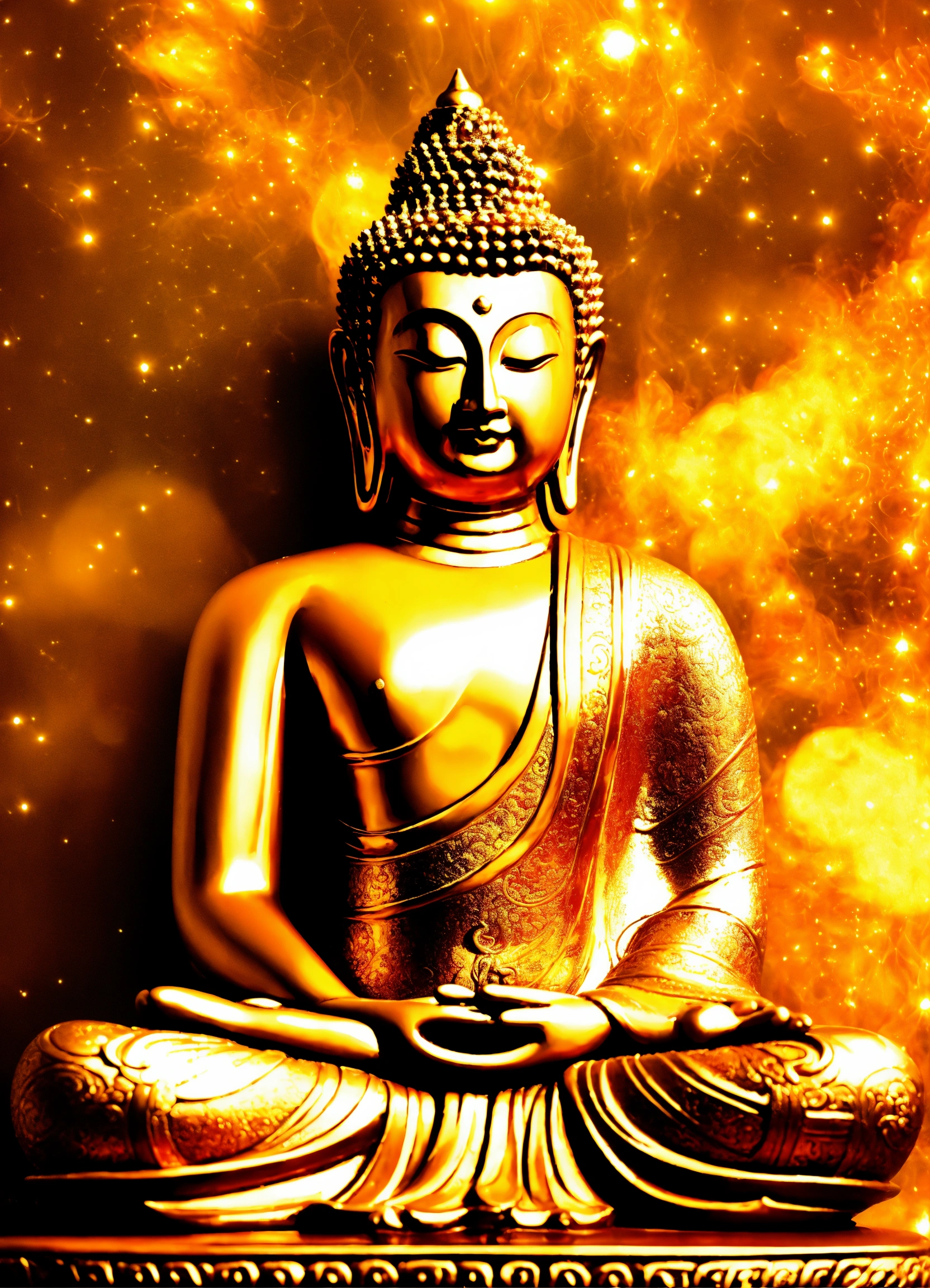 Lexica - Buddhastyle, sacred aura, holy light, budda is skinned gold ...