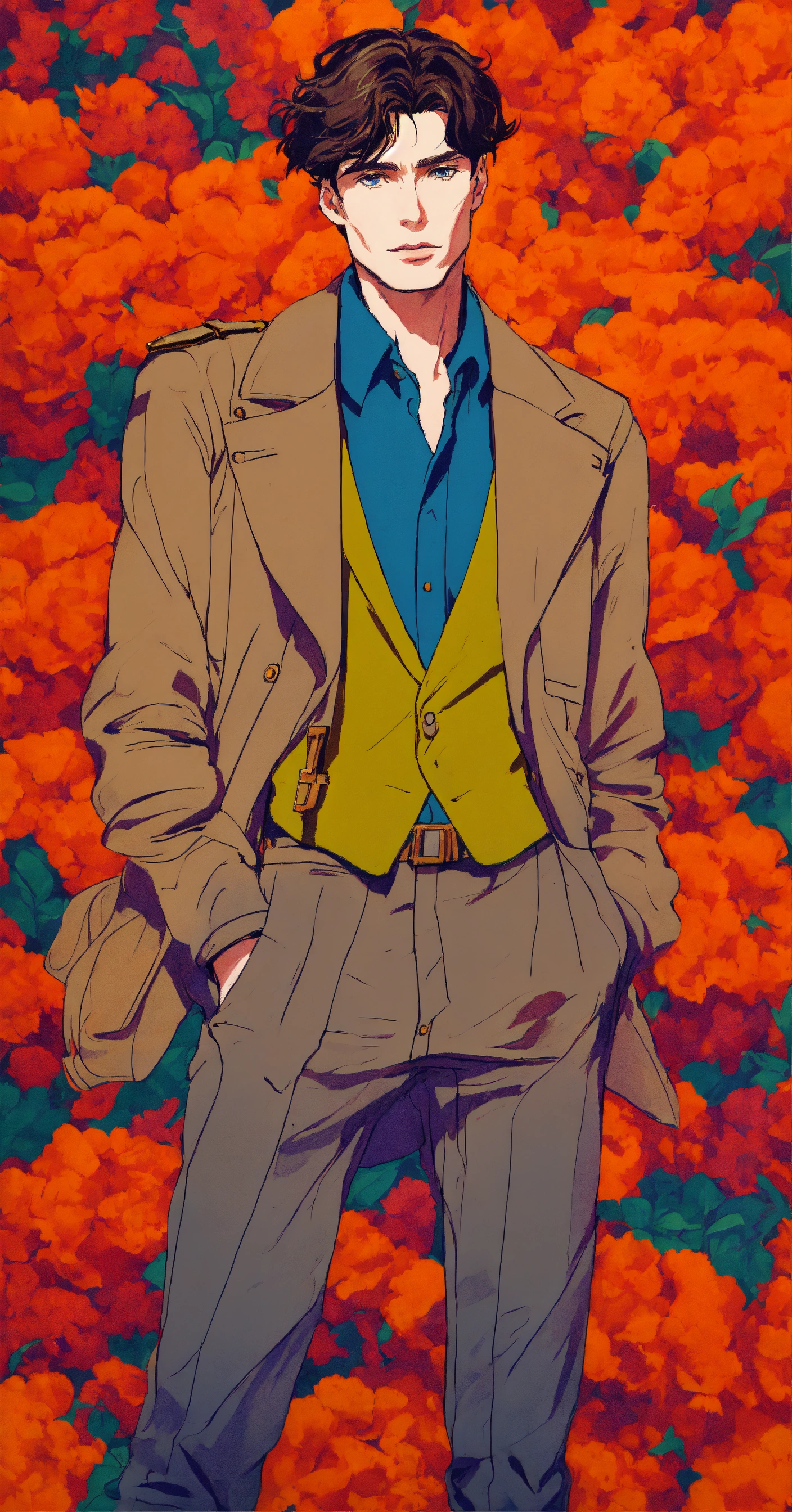 Lexica - Cillian Murphy openheimer in 90’s anime vintage style