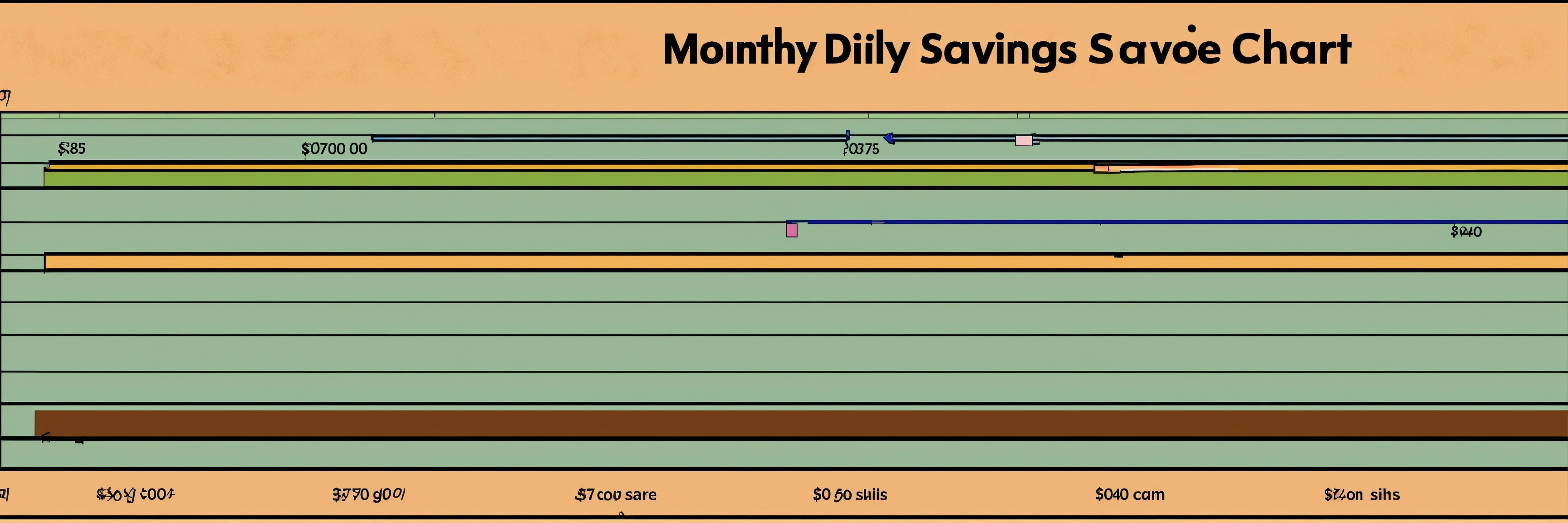 Lexica - A monthly savings chart with increasing bars, symbolizing how ...