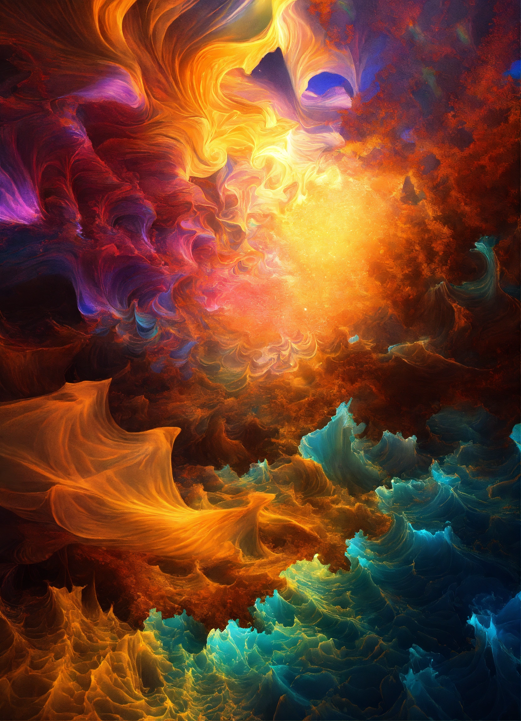 Lexica - Fractals, underwater creation, colorful waves, light rays ...