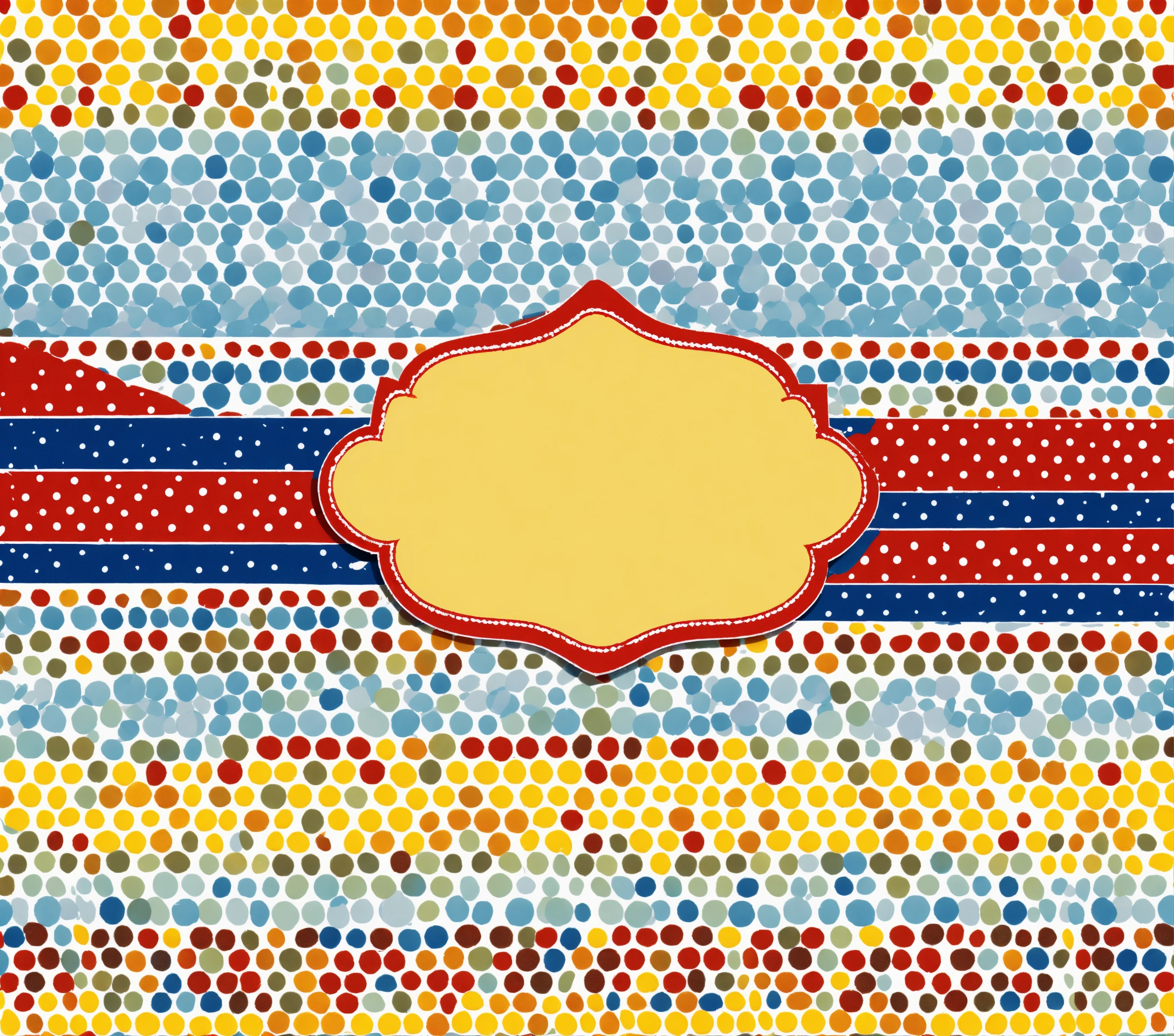 Lexica - Polka dot pattern background with tag in middle, primary ...