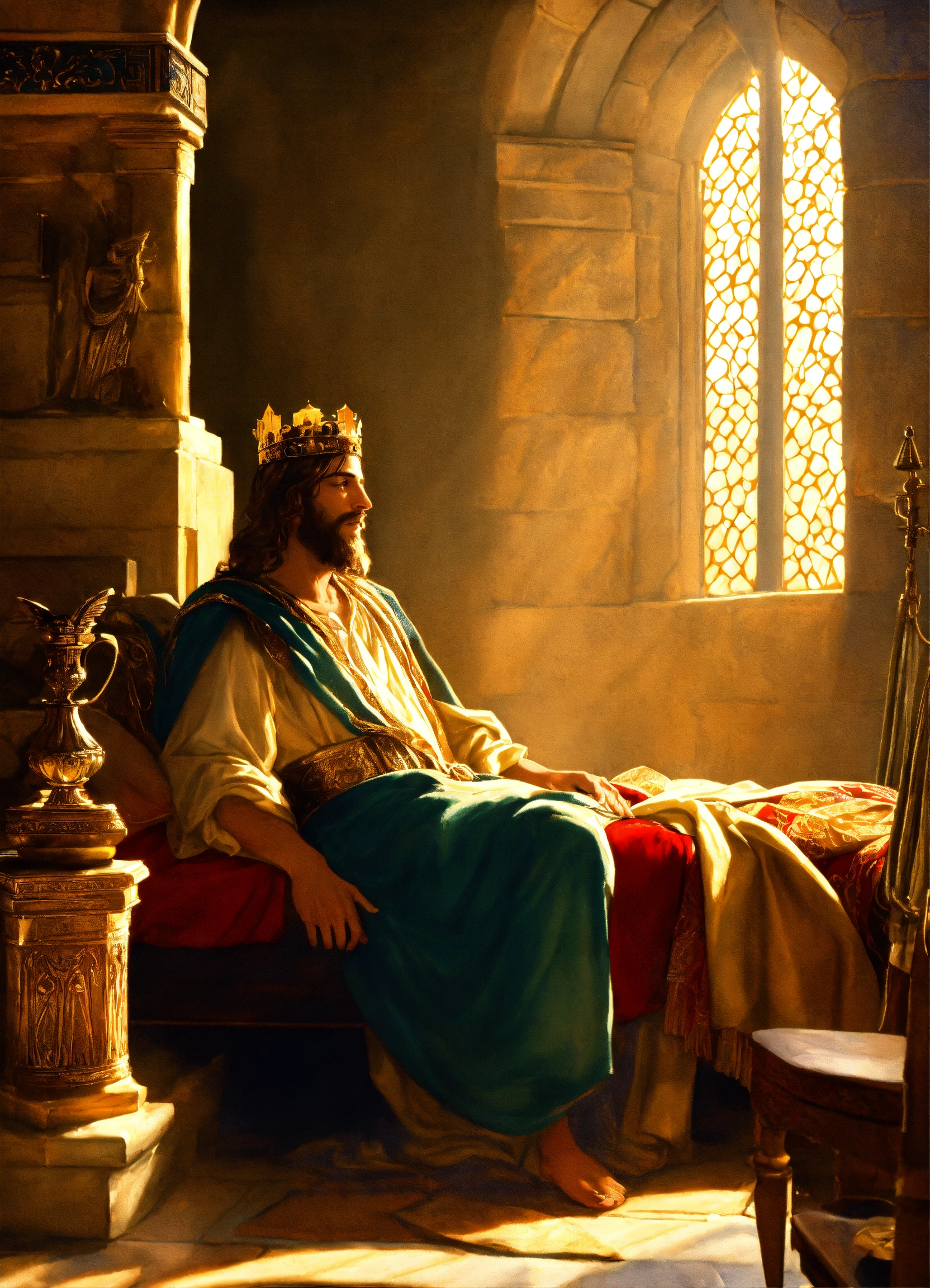 Lexica - King David Wake up From his bed at the palace Jerusalem