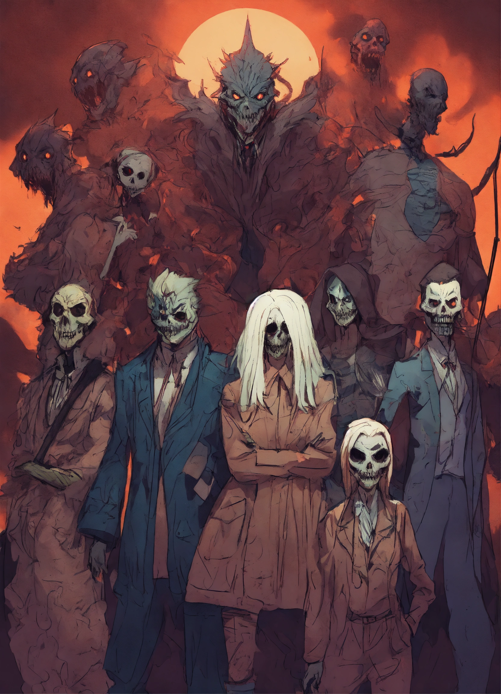 Lexica - A group of terrifying nightmare beings with posing for a group ...
