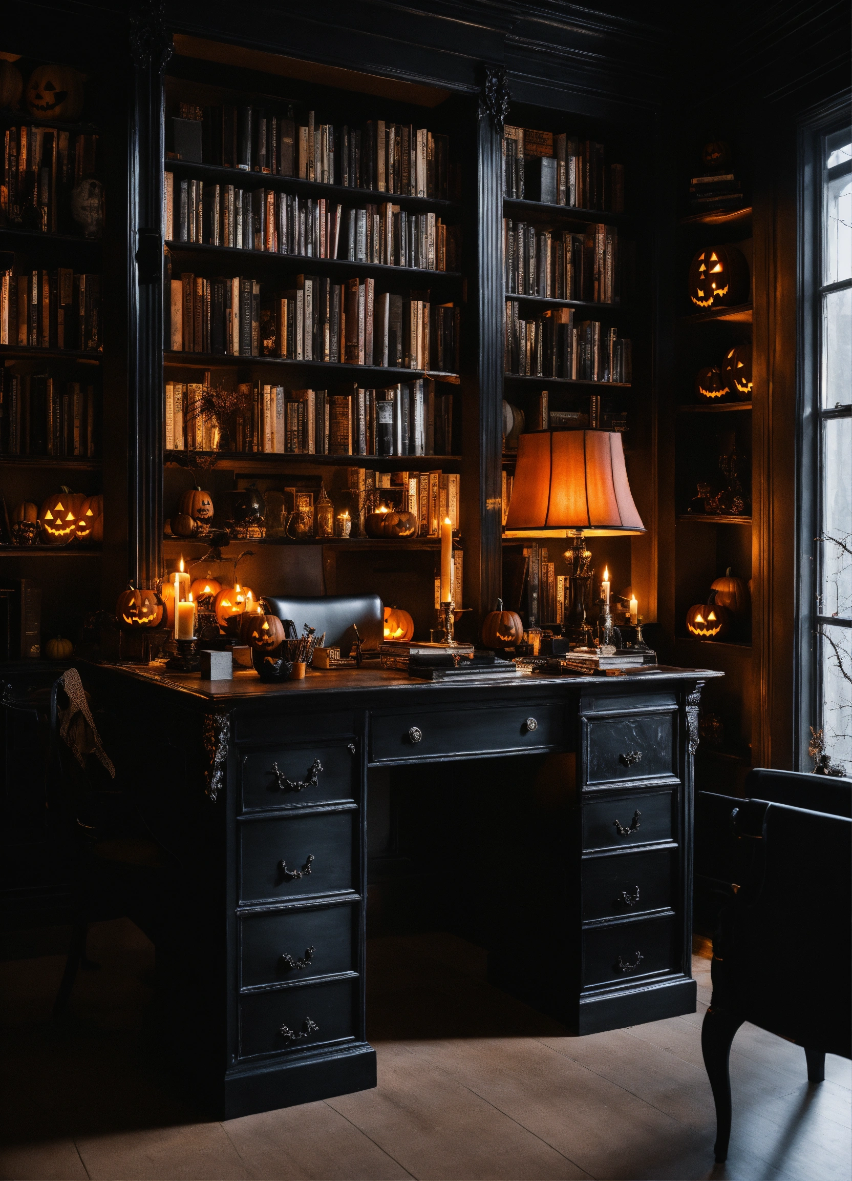 Lexica - Halloween decorations, interior design, black everything ...