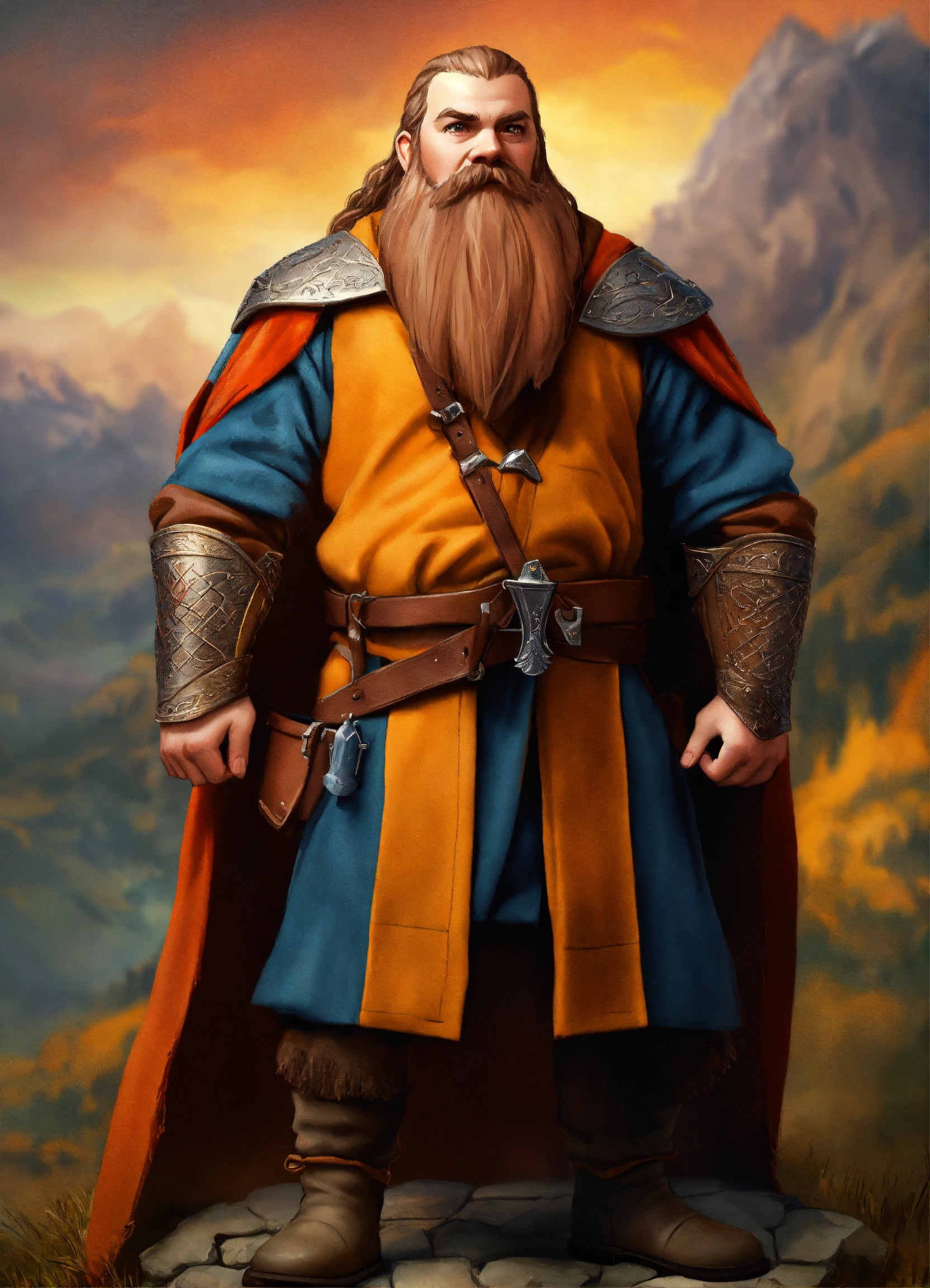 Lexica - Gimli from the lord of the rings, standing up, volumetric ...
