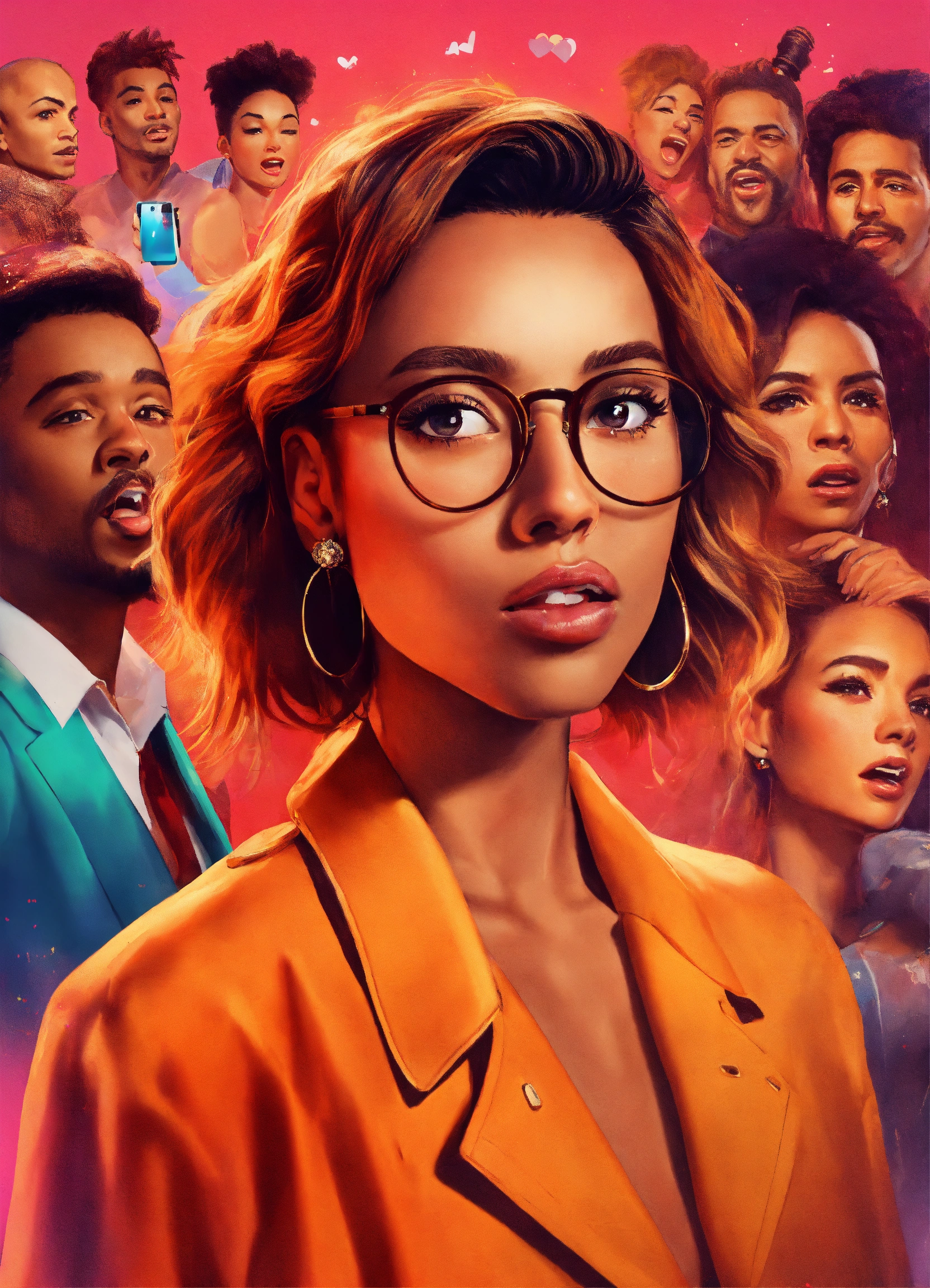 Lexica - A design that represents a celebrity following on a video ...