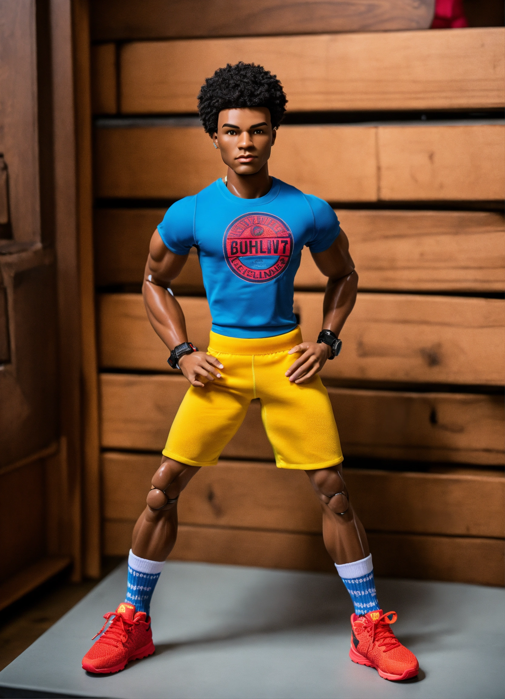 Lexica - Design an athletic African American Ken doll in workout ...