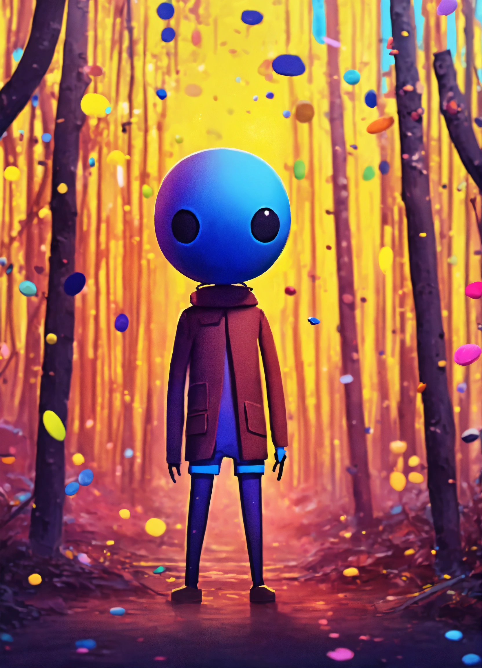 Lexica - Cute colorful small stick man