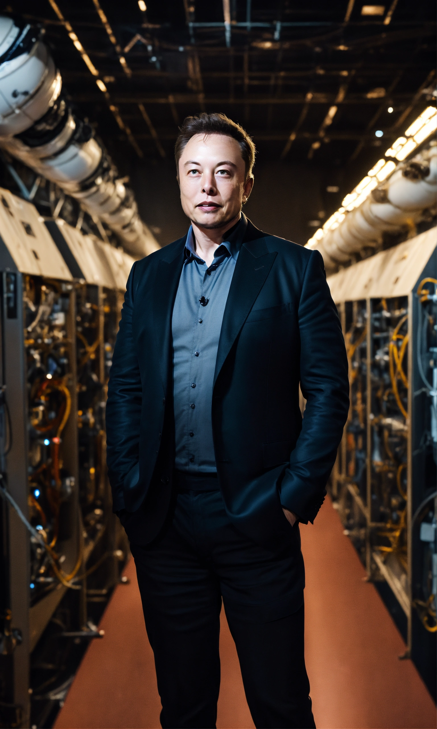 Lexica - Image of Elon Musk, on space X premises, facing at camera, super realistic, high ...