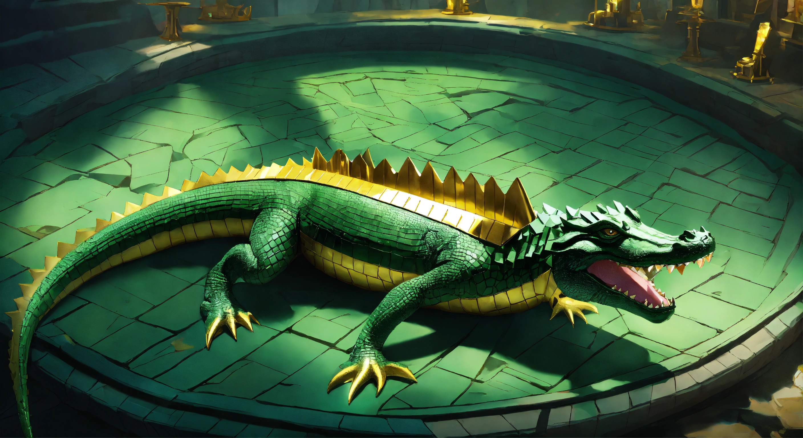 Lexica - Marvel animated alligator loki with golden loki crown with ...