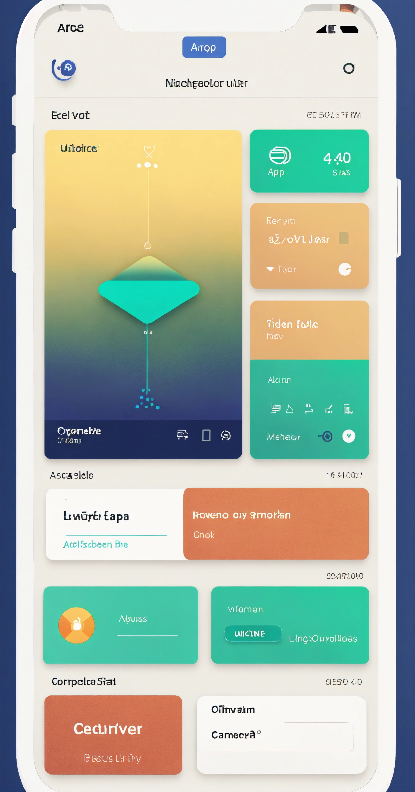 Lexica - Graphic user interface of an app
