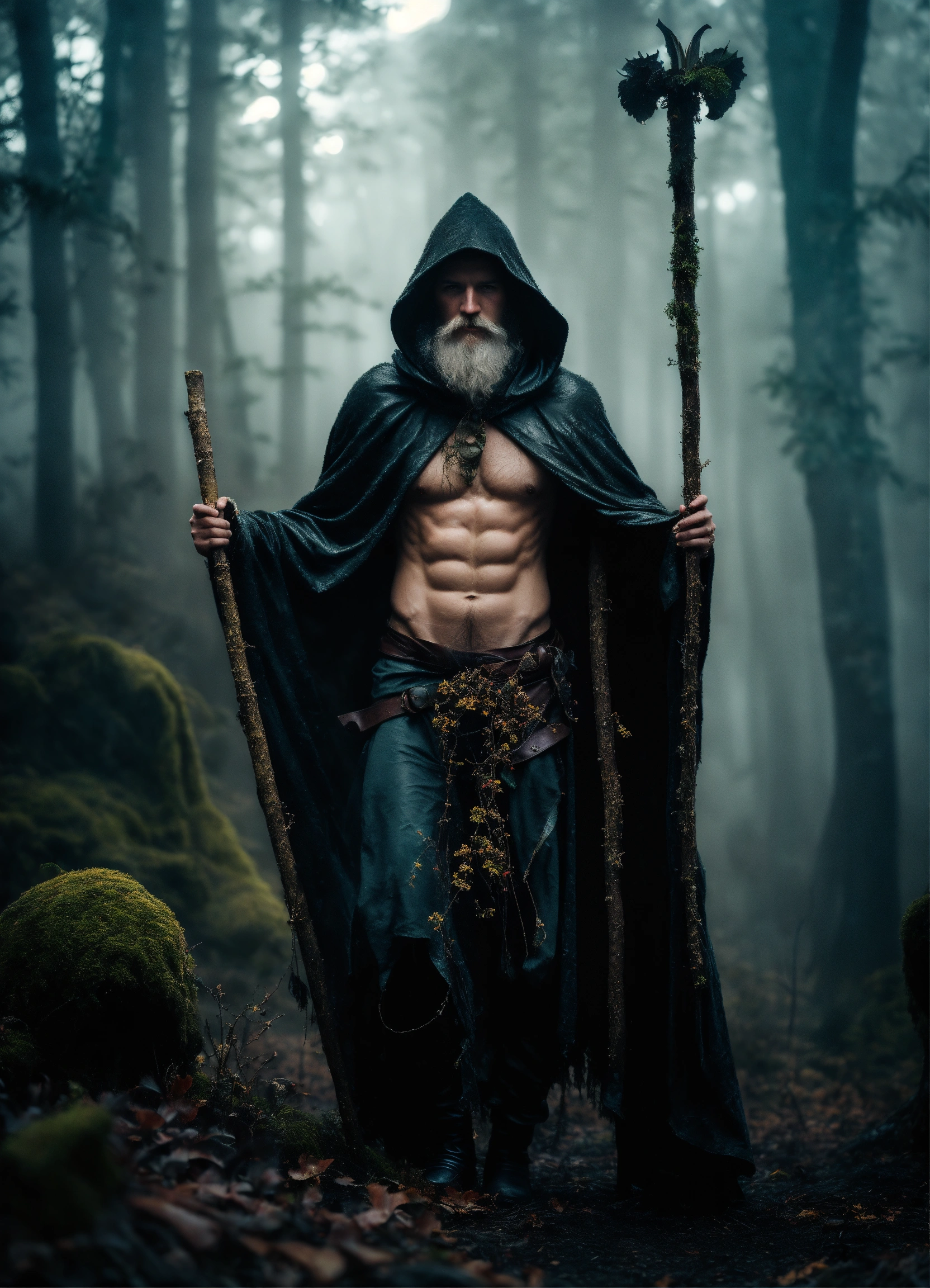 Lexica - In the style of fantasy art, a thin ribs showing boney ...