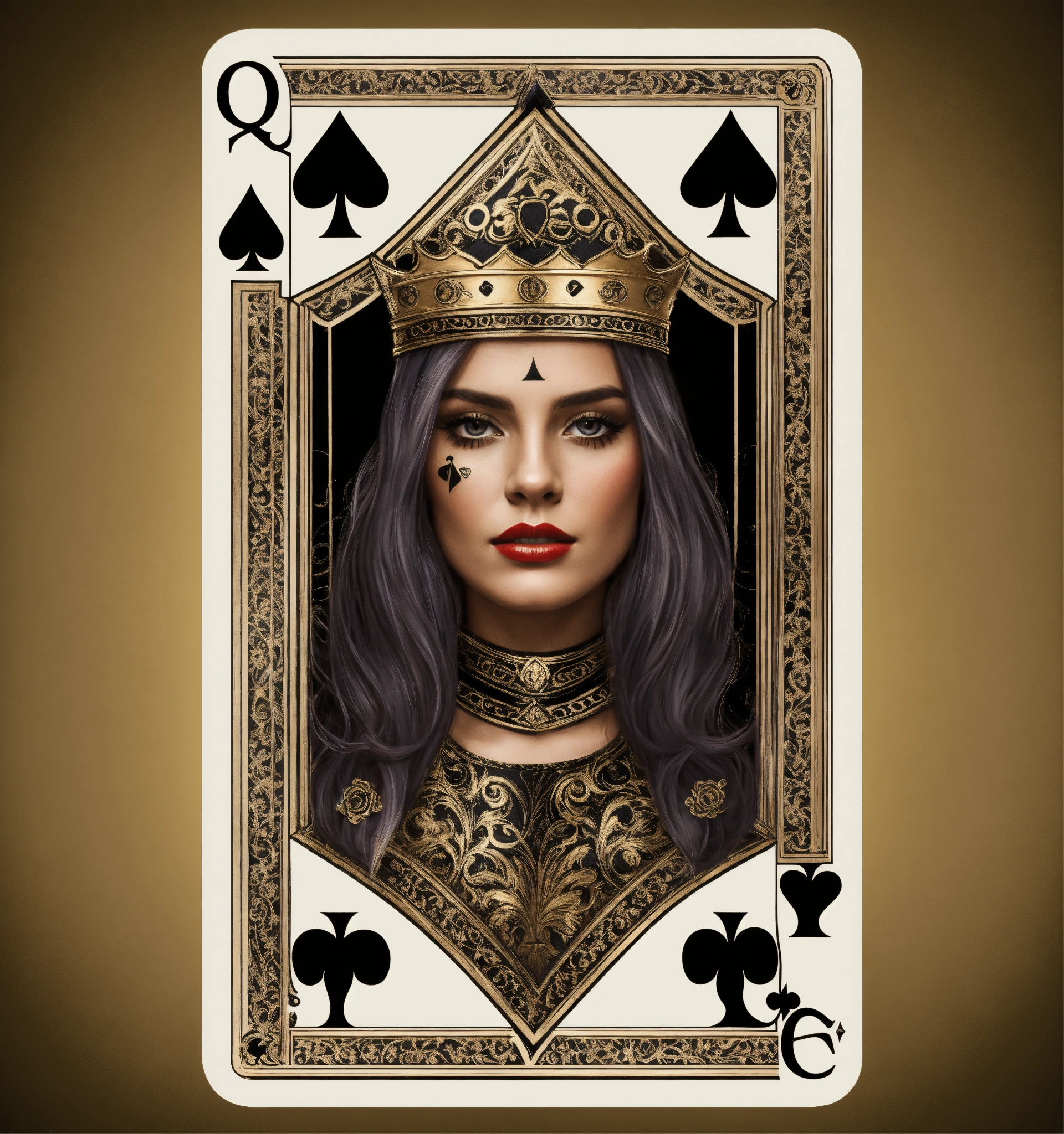Lexica - Queen of Spades, realistic