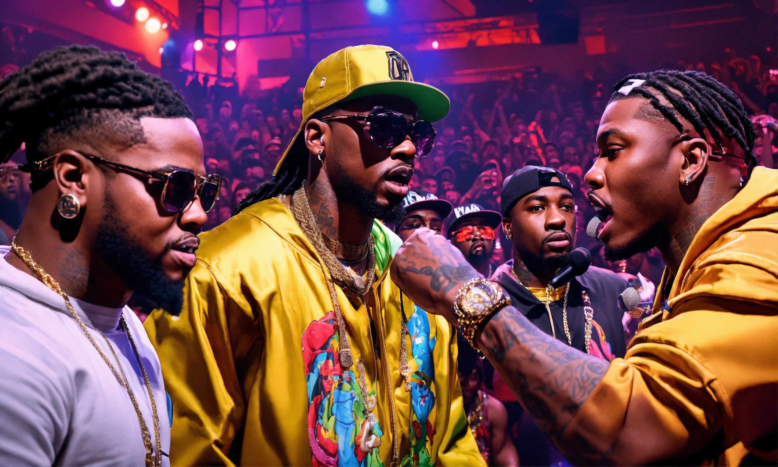 Lexica - Pop art, hyperrealist portrait of battle rapper "Geechi Gotti ...