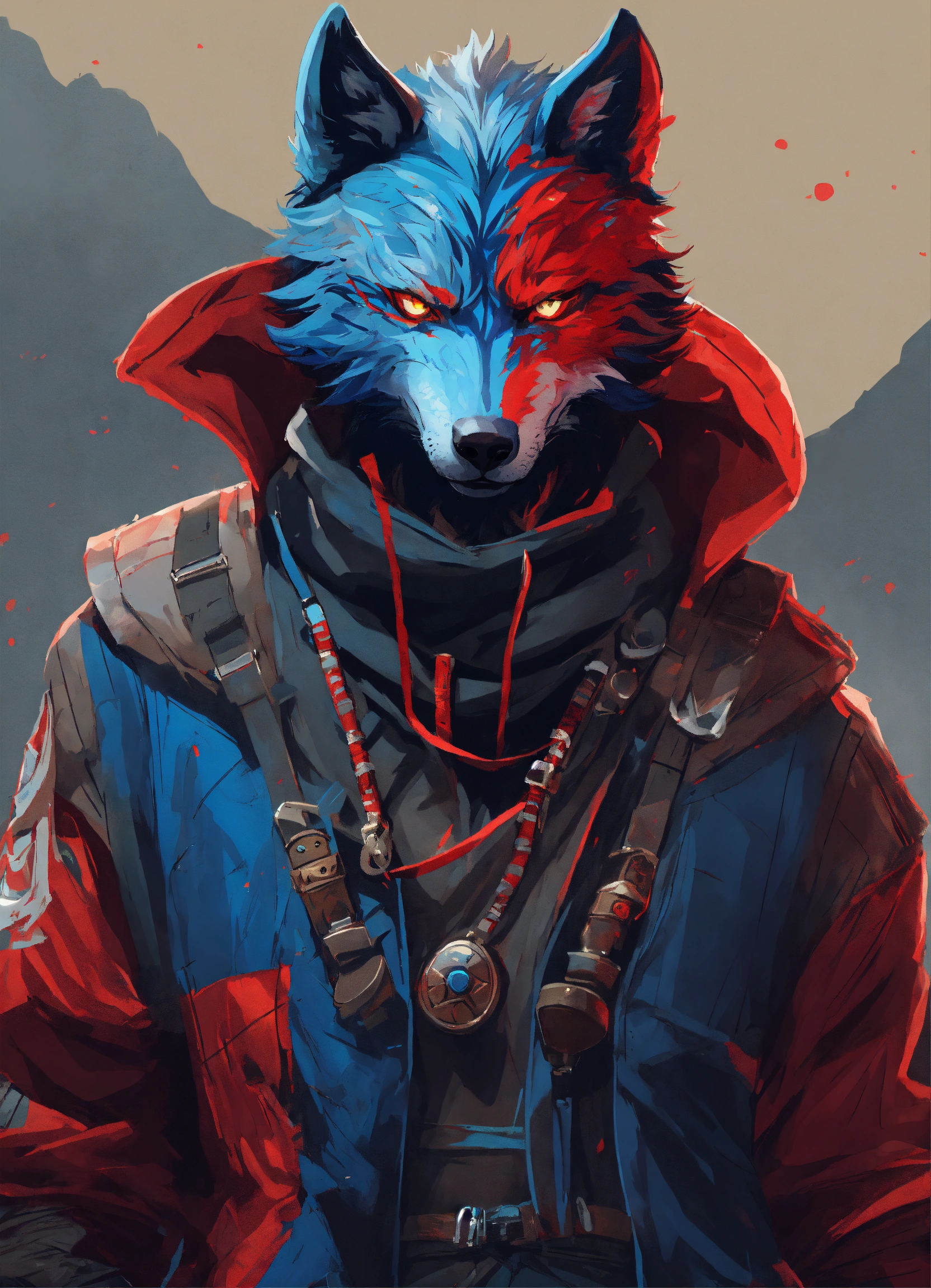 Lexica - A fierce human-wolf hybrid ninja assassin with a mysterious ...