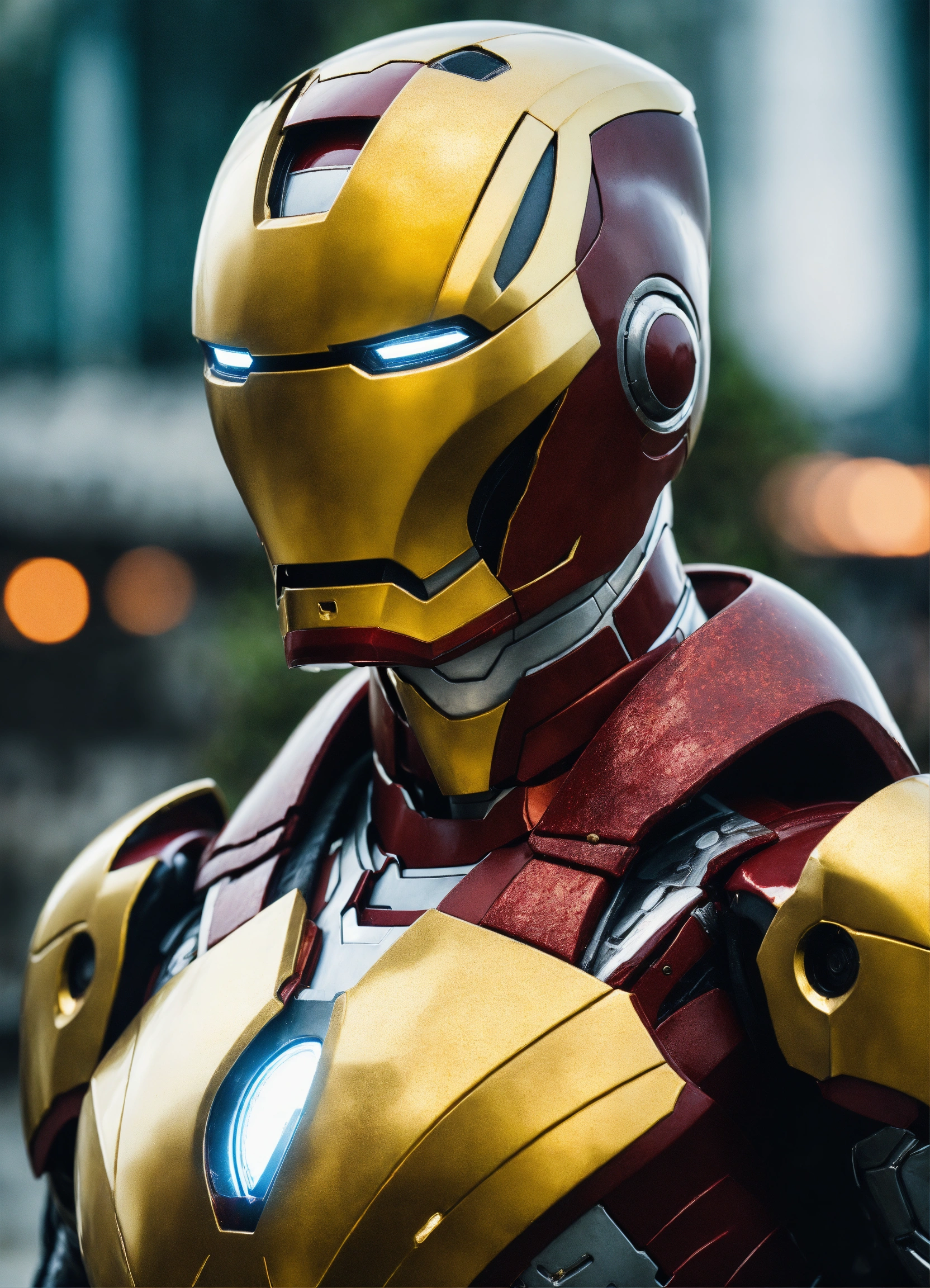 Lexica - Handsome ironman-looking alien male. With spotted red skin ...