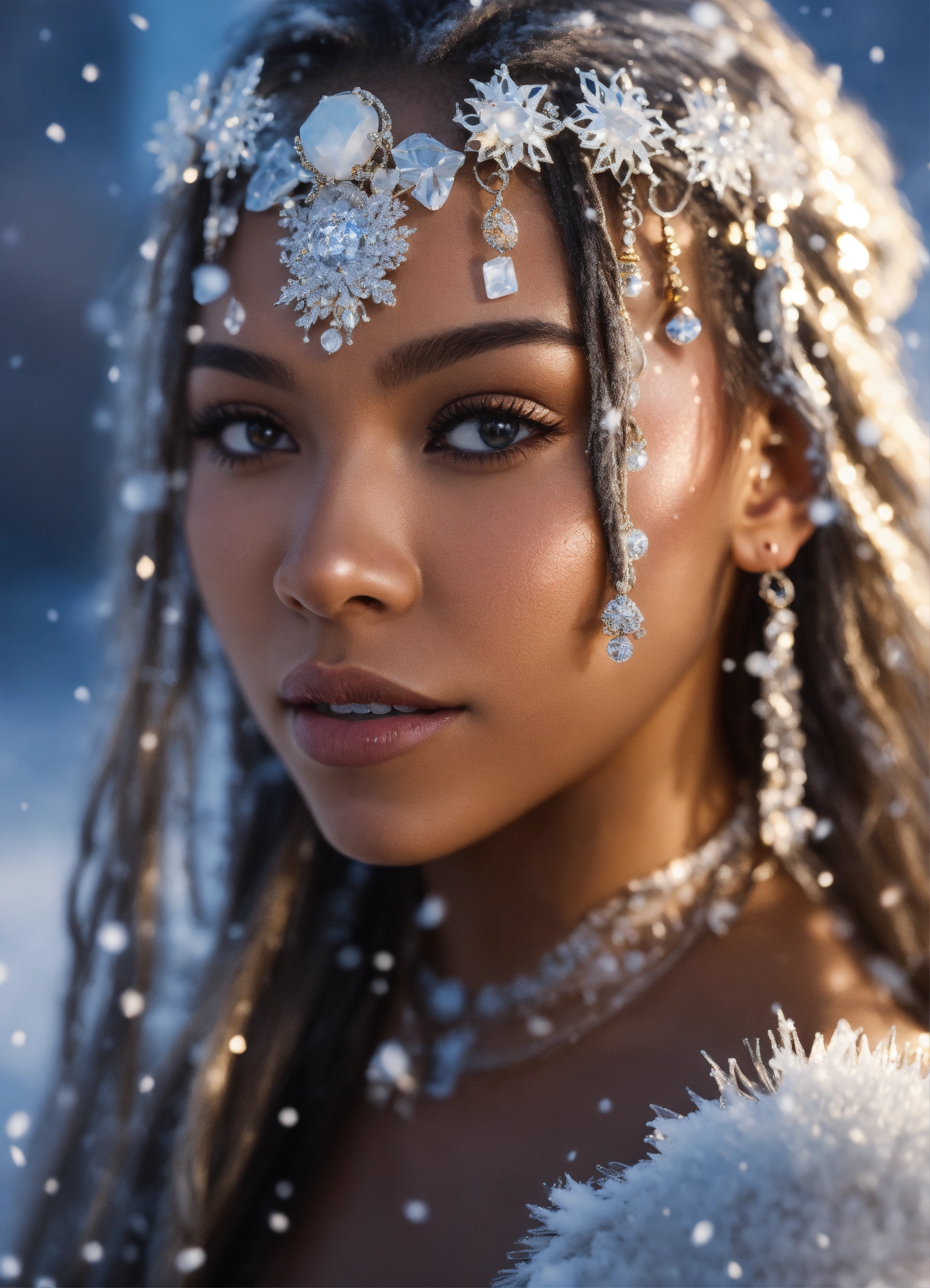 Lexica - Stunning interpretation of a young black american woman ...