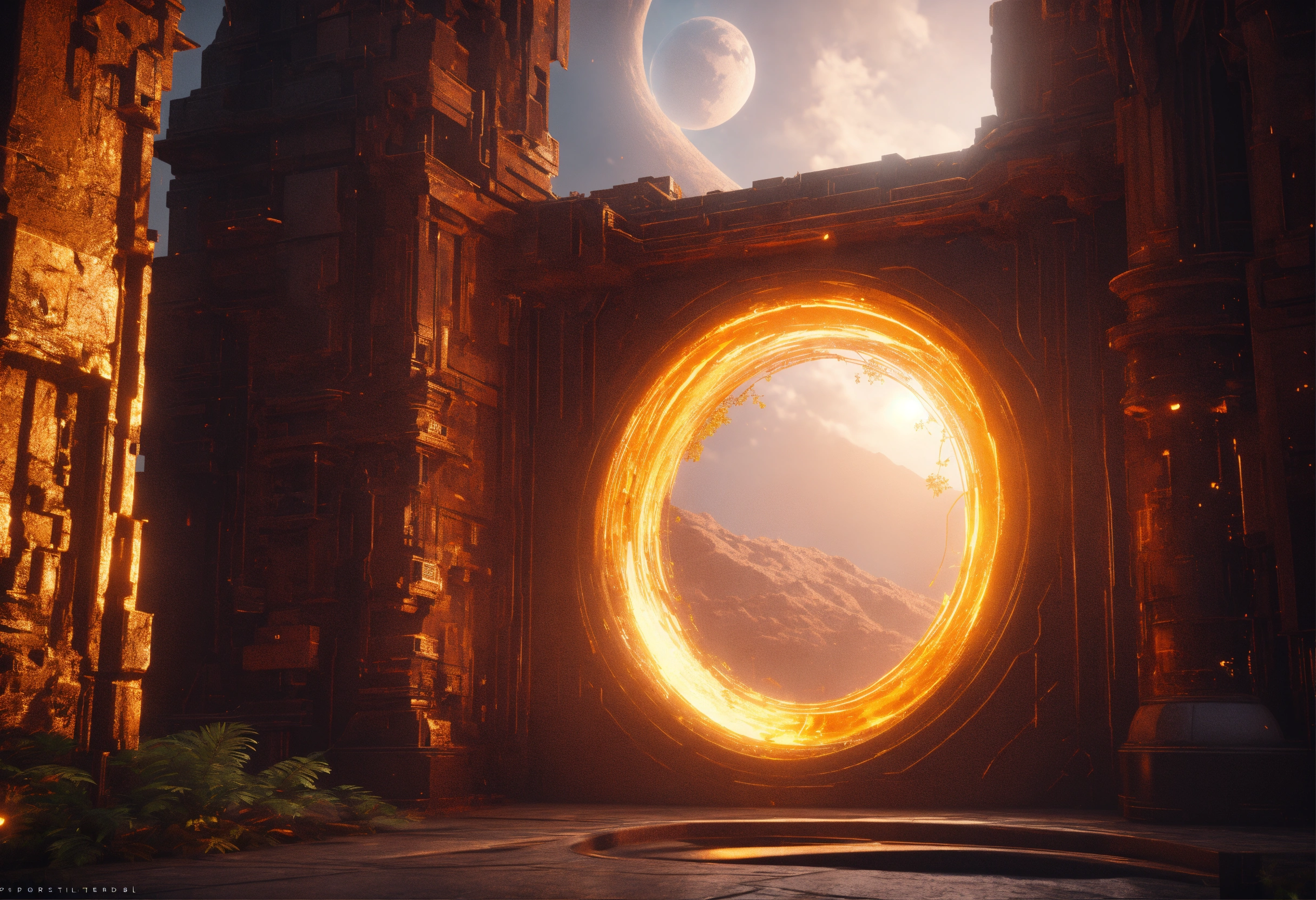 Lexica - Portals to other worlds, 3d render, super realistic digital ...