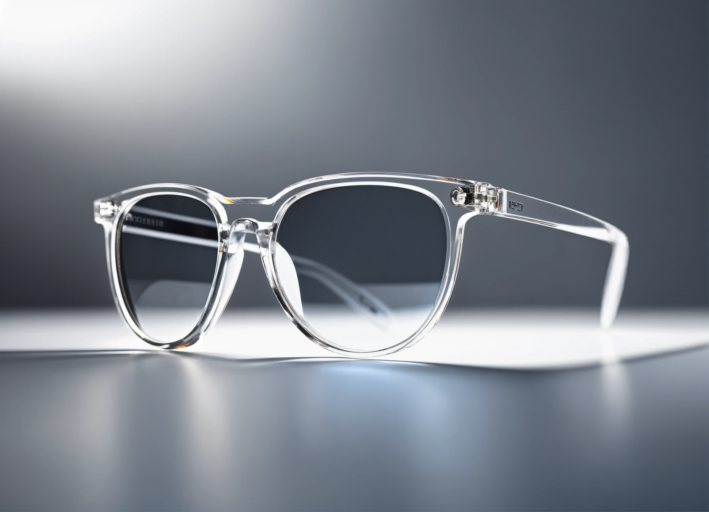 Lexica - Progressive lenses seen from a side angle with a rotated ...
