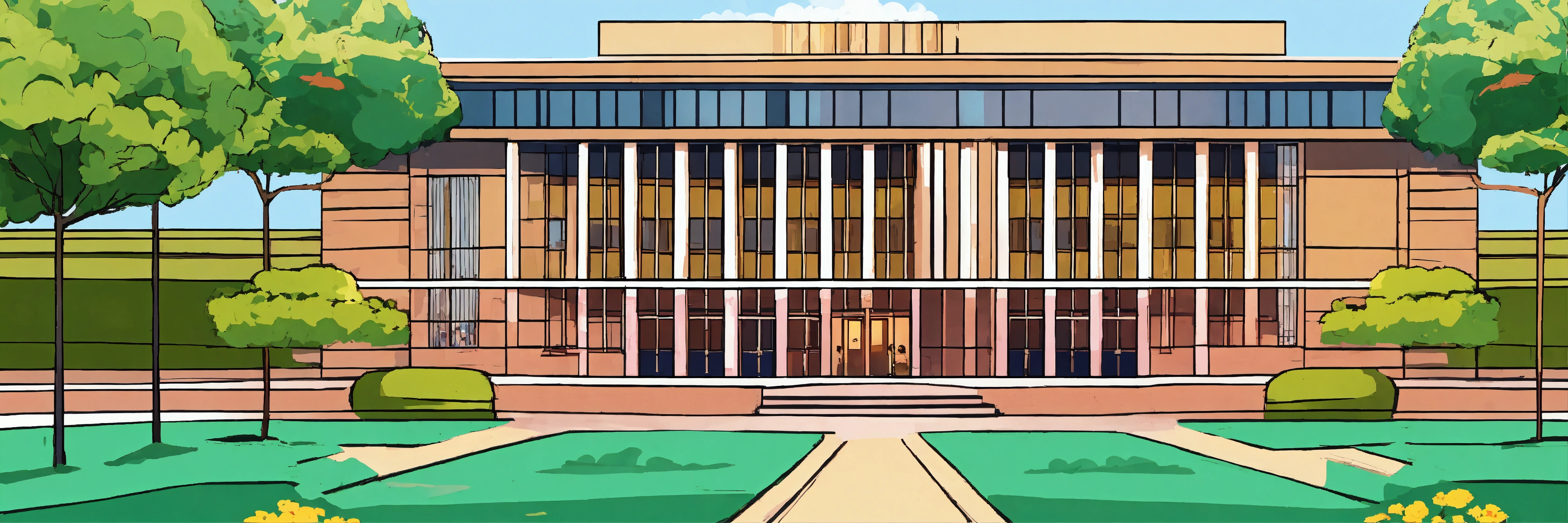 Lexica - A picture of a university campus or building to signify Raj's ...