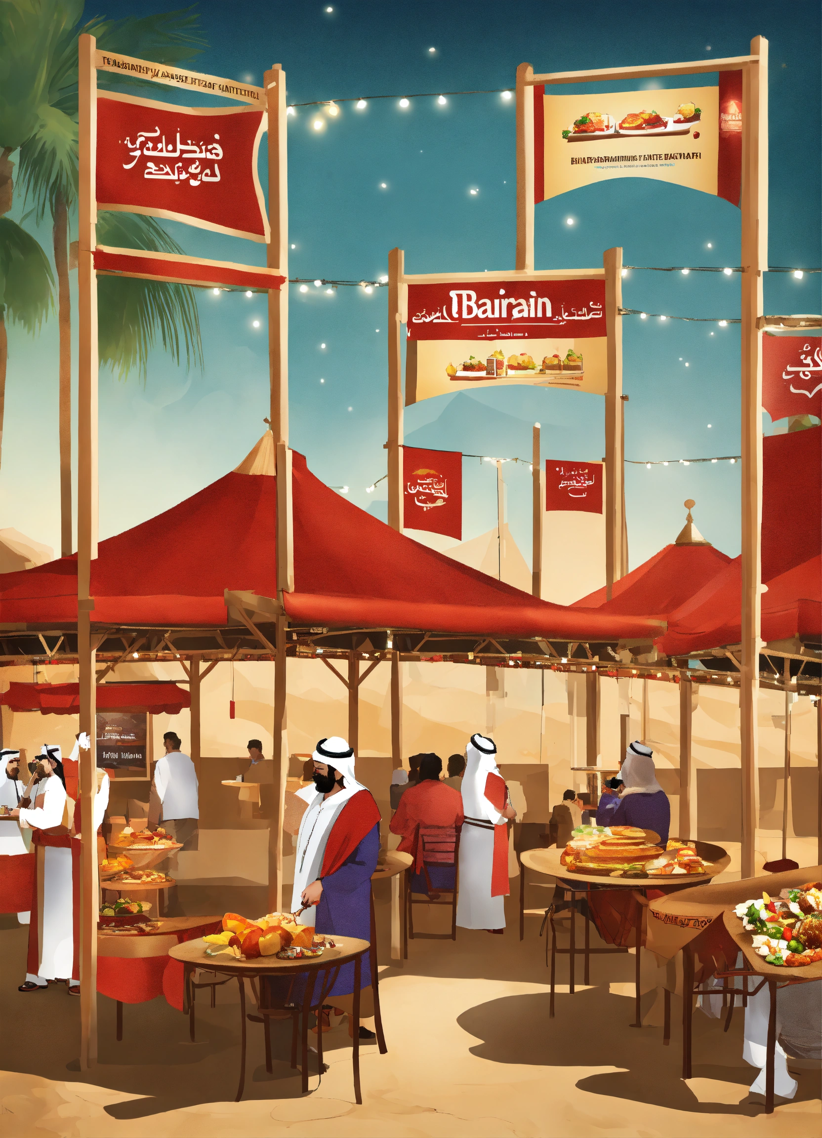 Lexica - "Visualize the 'Taste of Bahrain' food festival small Food ...