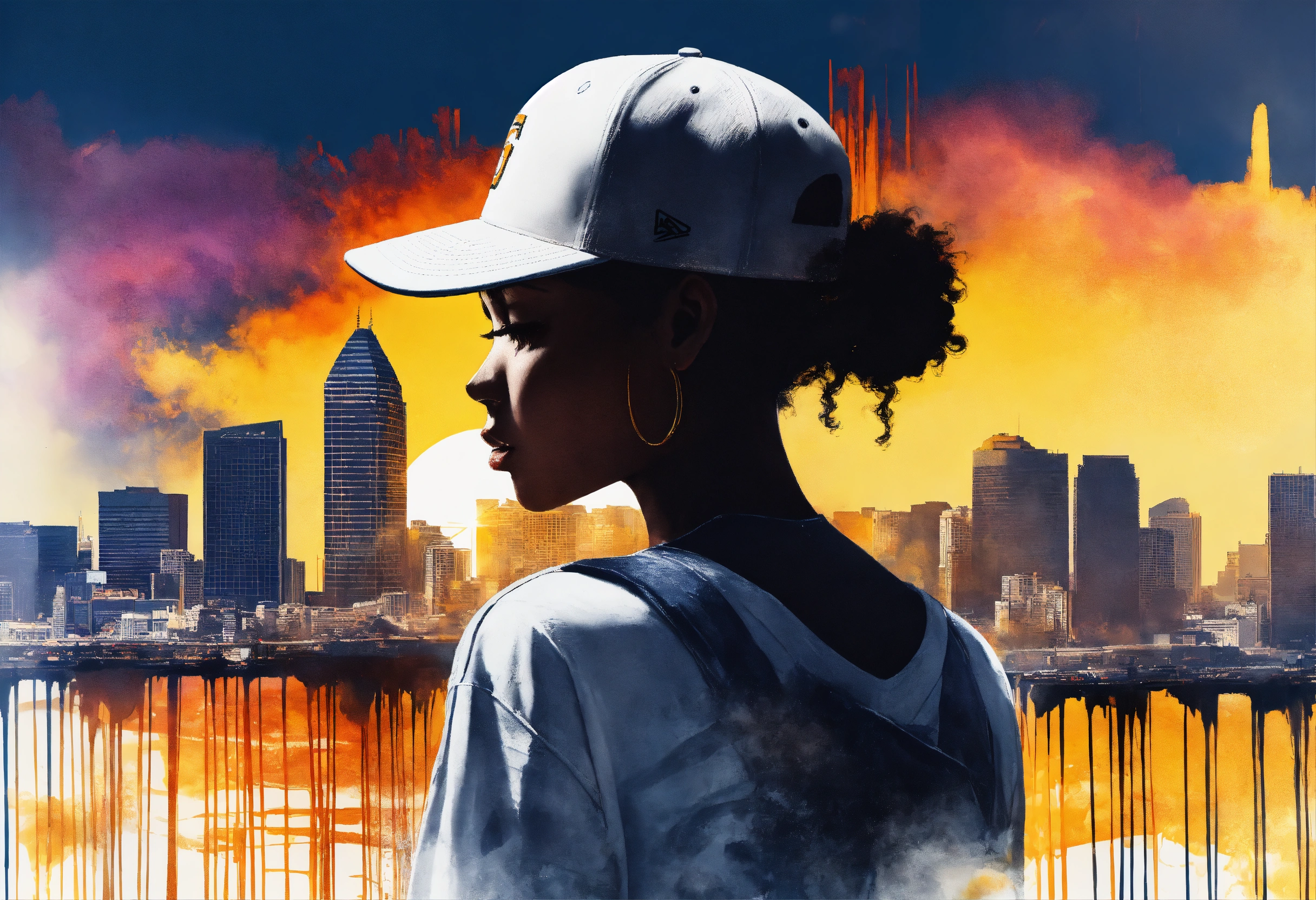 Lexica - Exquisite ink painting on a pure white paper background, where ...