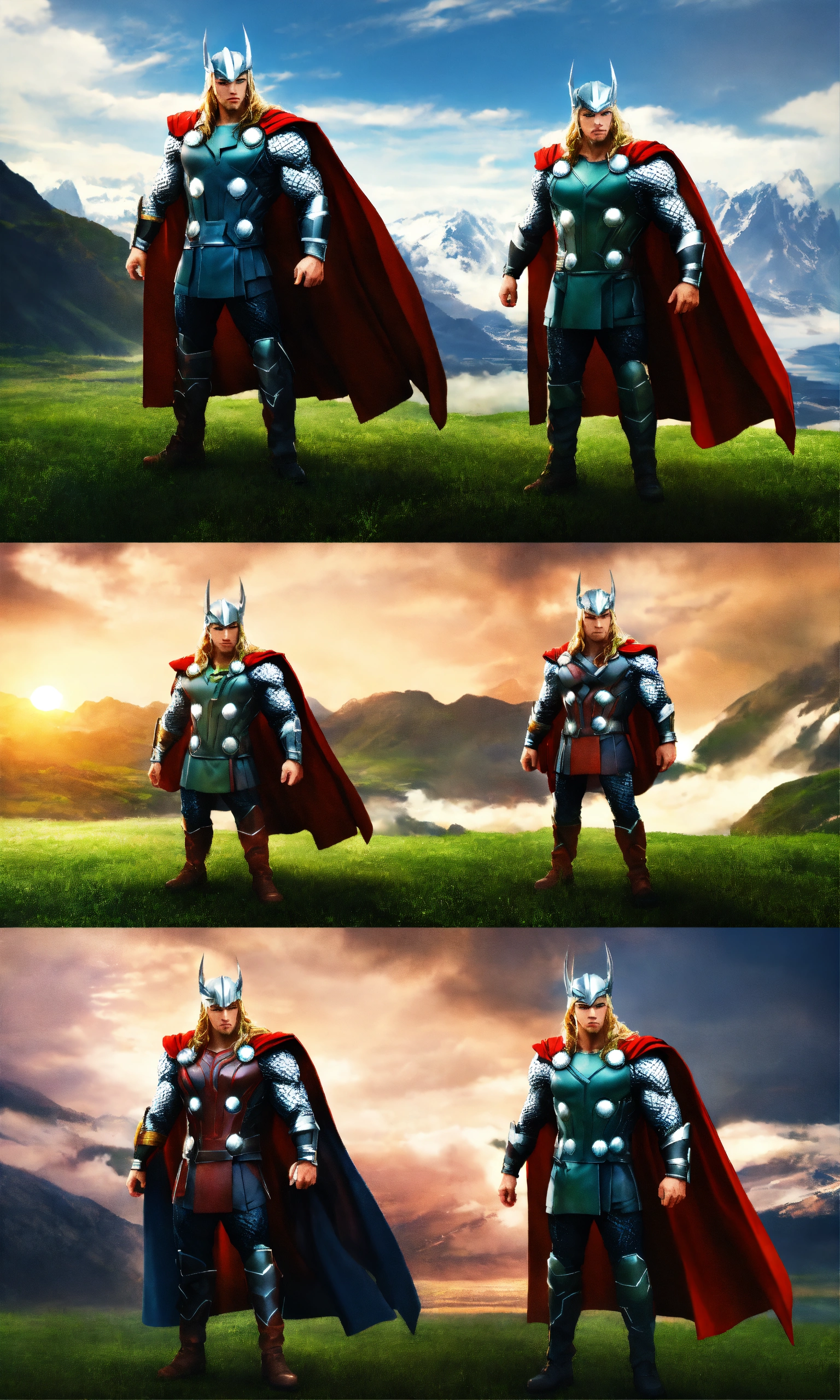 Lexica - Different versions of Thor standing together, nature ...