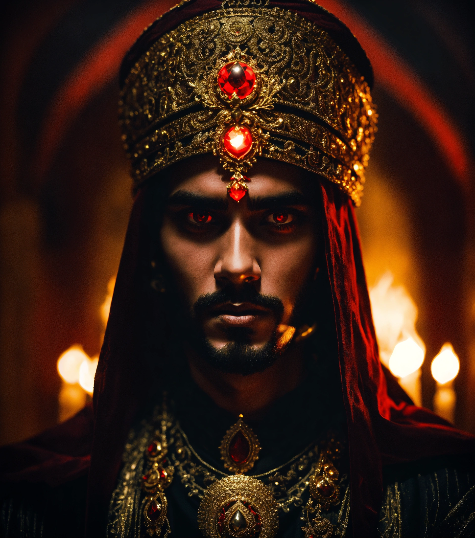 Lexica - Dark, mysterious and dramatic headshot of a young handsome ...