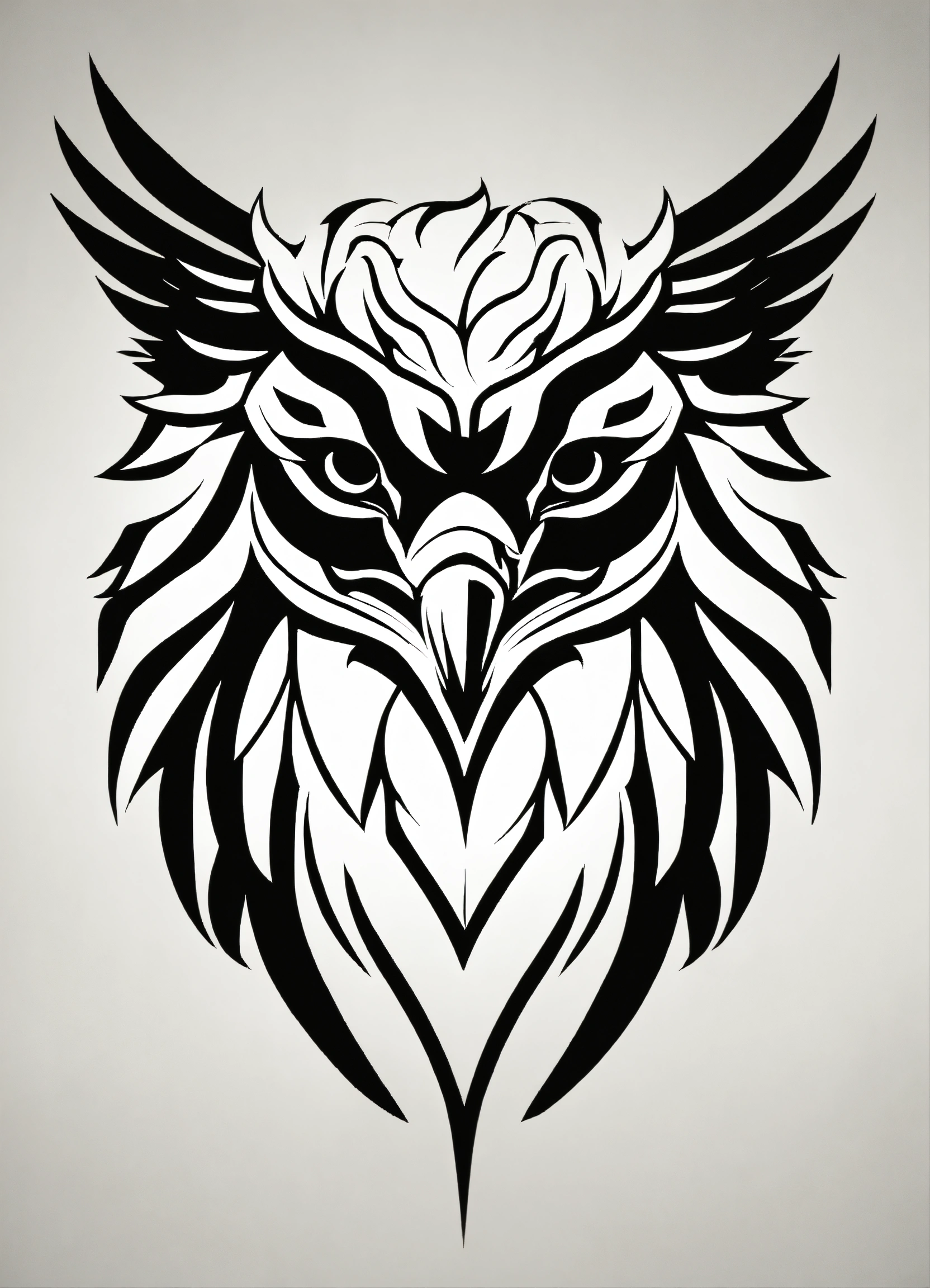 Lexica - Gryphon griffon head silhouette,stencil logo, icon, simple ...