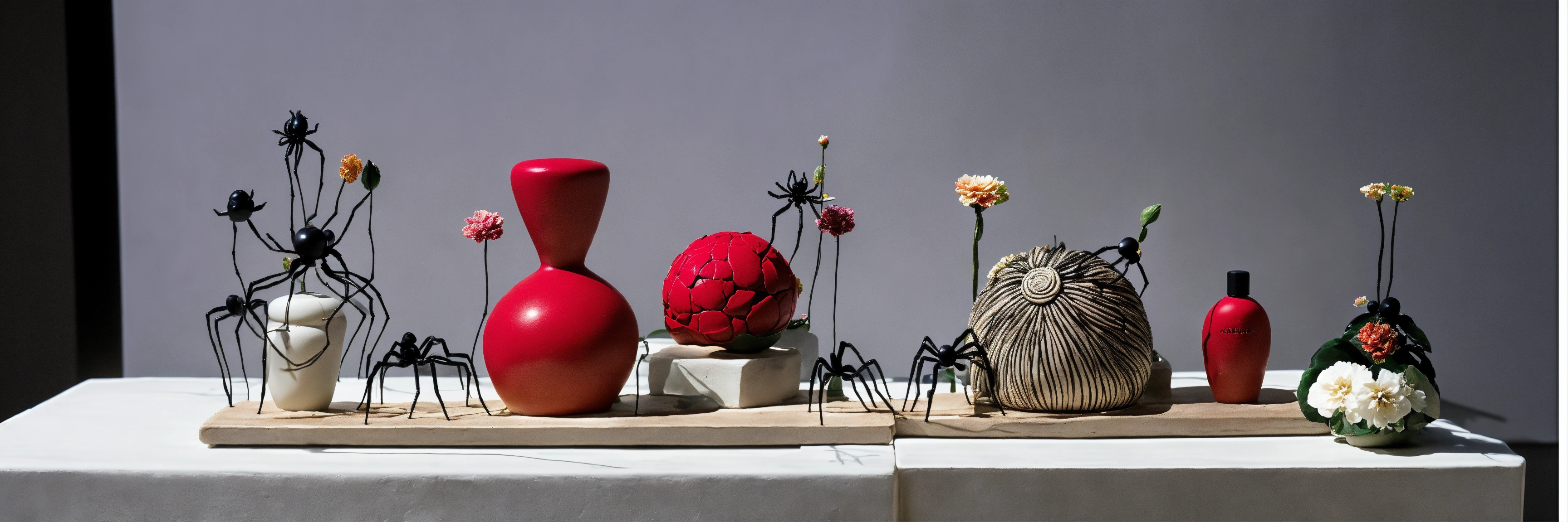 Lexica - Hand-made modeling clay work. floral-inspired scent bottle ...