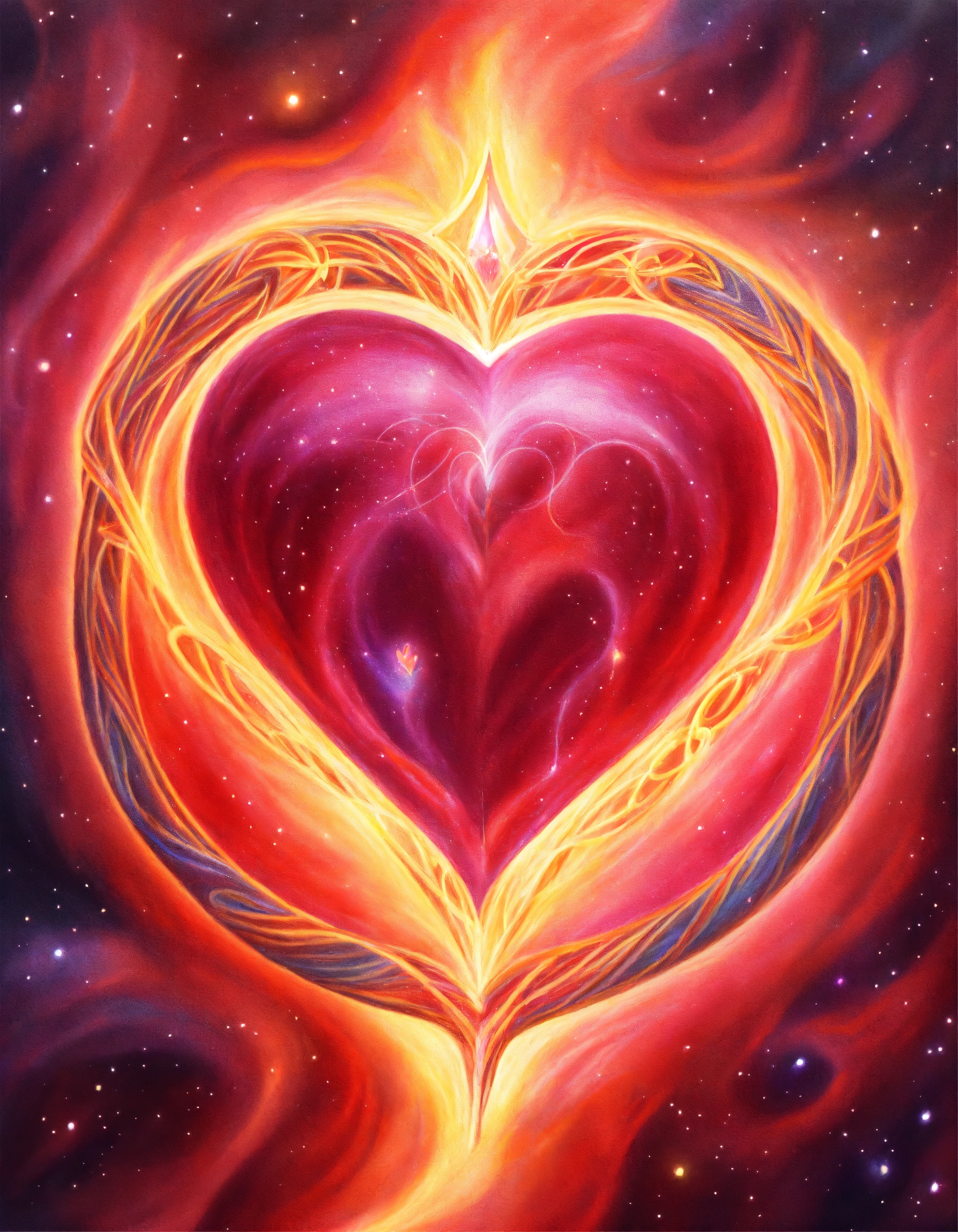 Lexica - Beautifull colored pencil drawing of a spiritual lighting ...