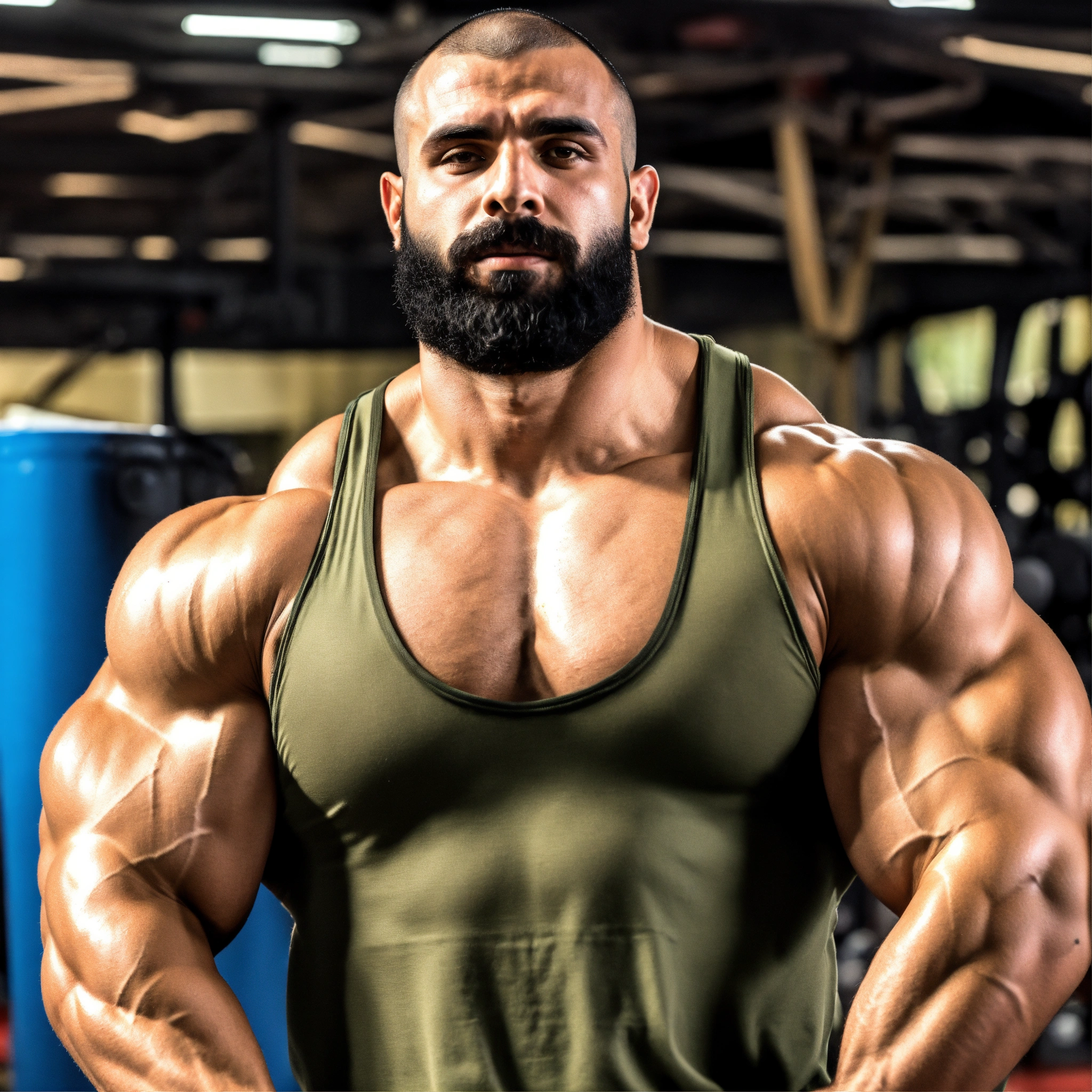 Lexica - 30-year-old Syrian man with big muscles, big bodybuilder, body ...