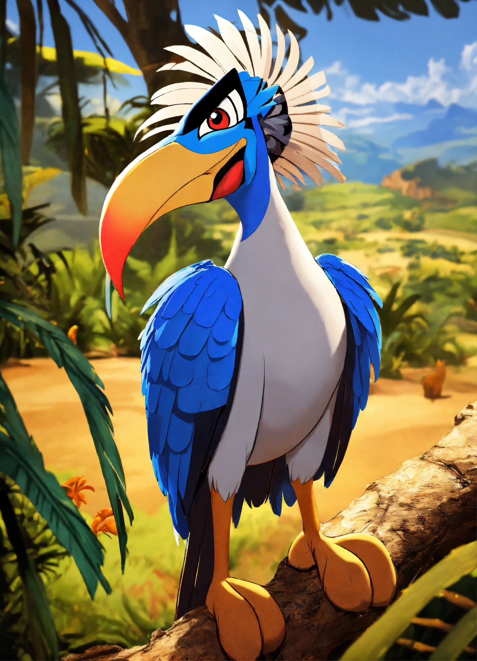 Lexica - Zazu bird from Disney's Lion King cartoon