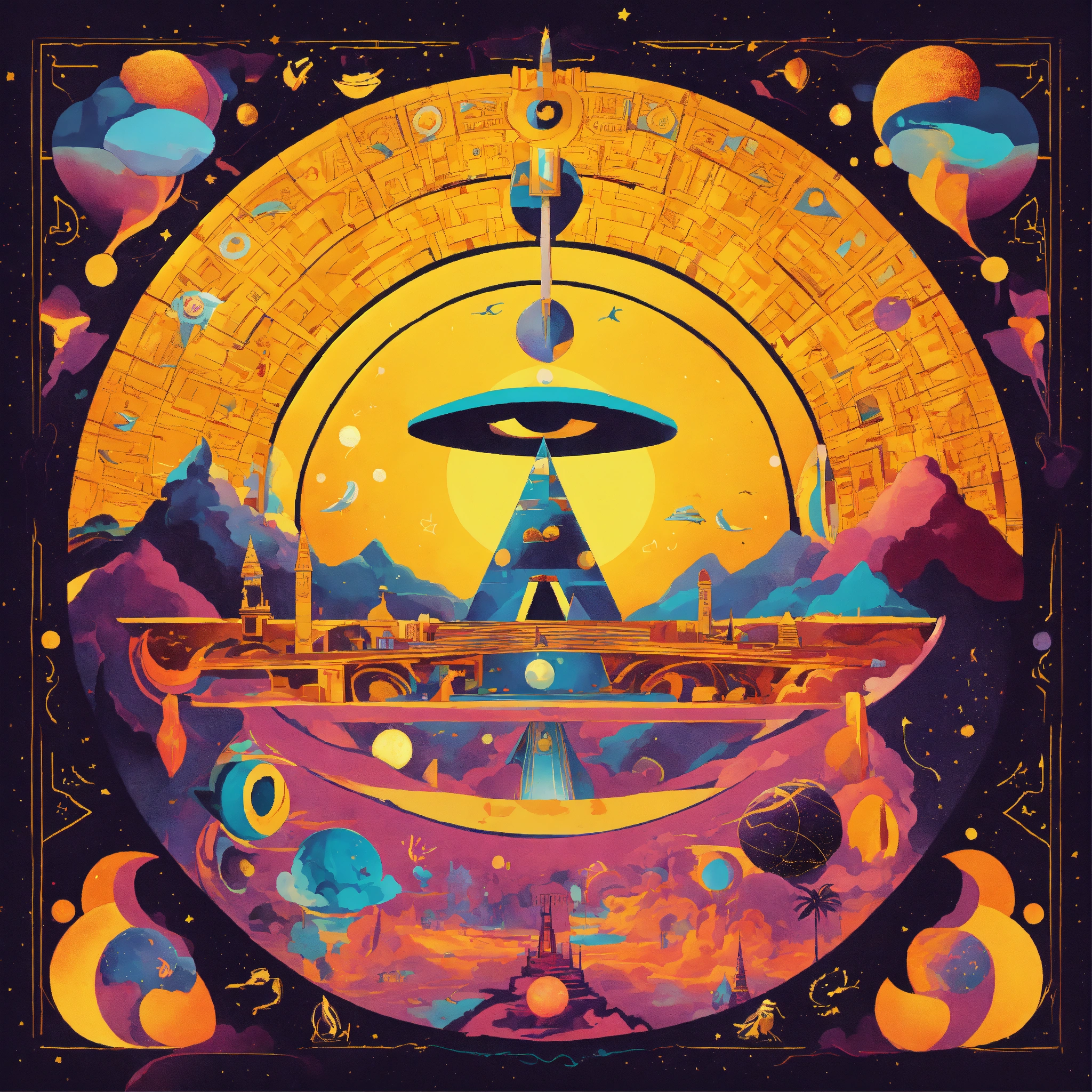 Lexica - Create a vibrant, cartoon-style poster depicting a whimsical ...