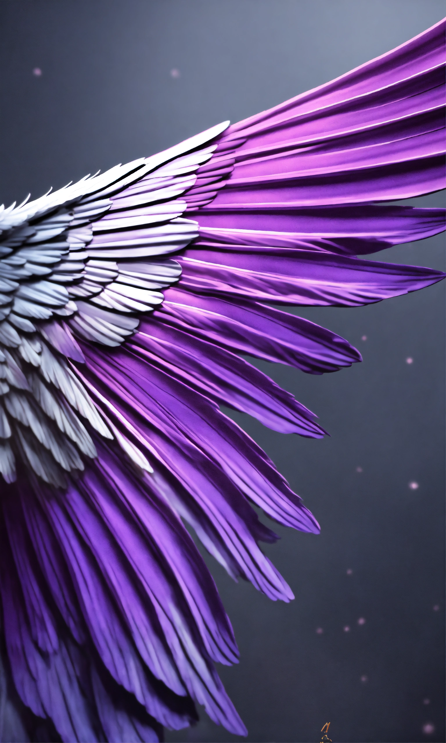 Lexica - Beautiful and perfect small angel wings of violet color with ...