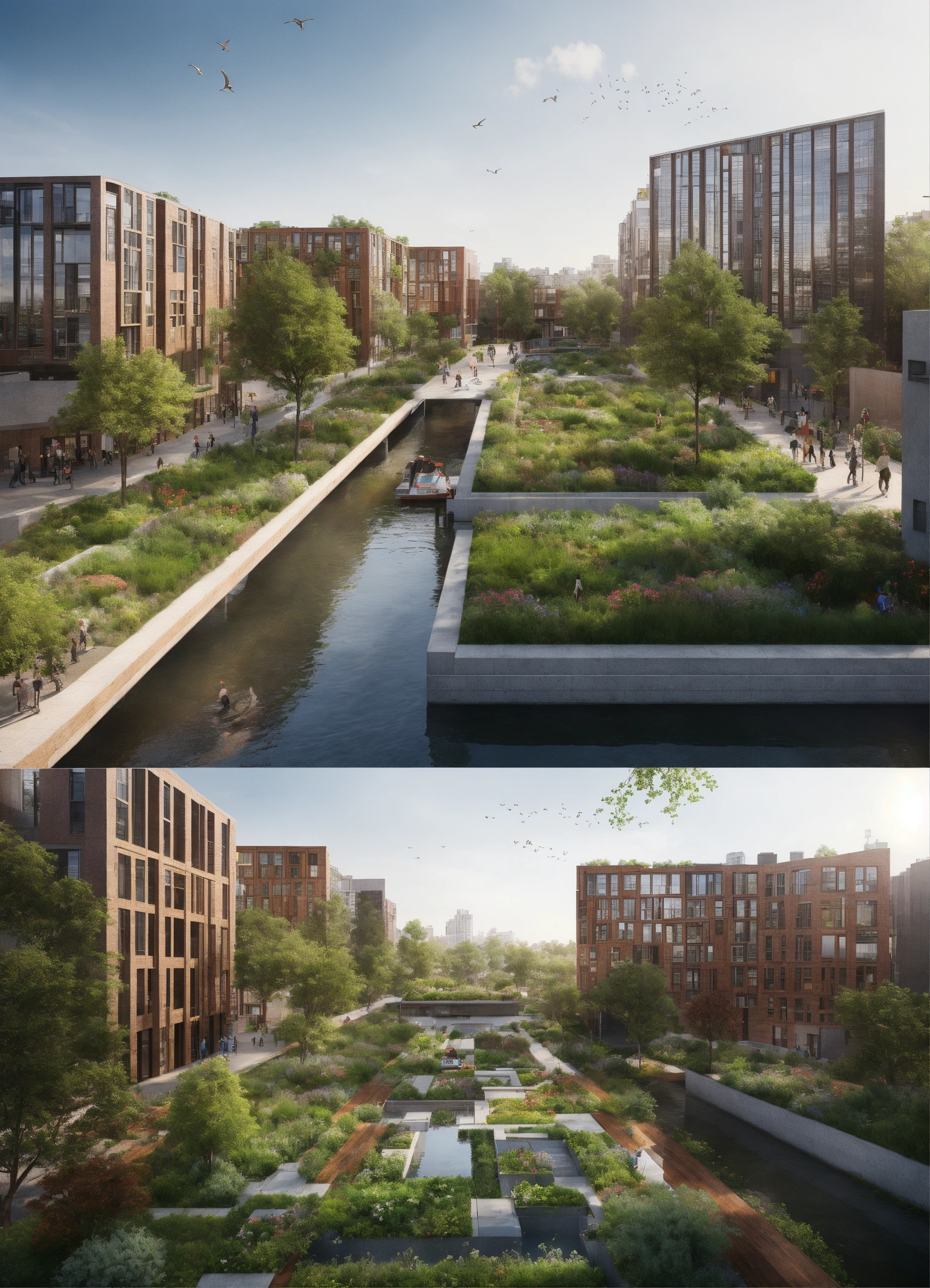 Lexica - Depict a split-screen visual. On the left, show a traditional ...