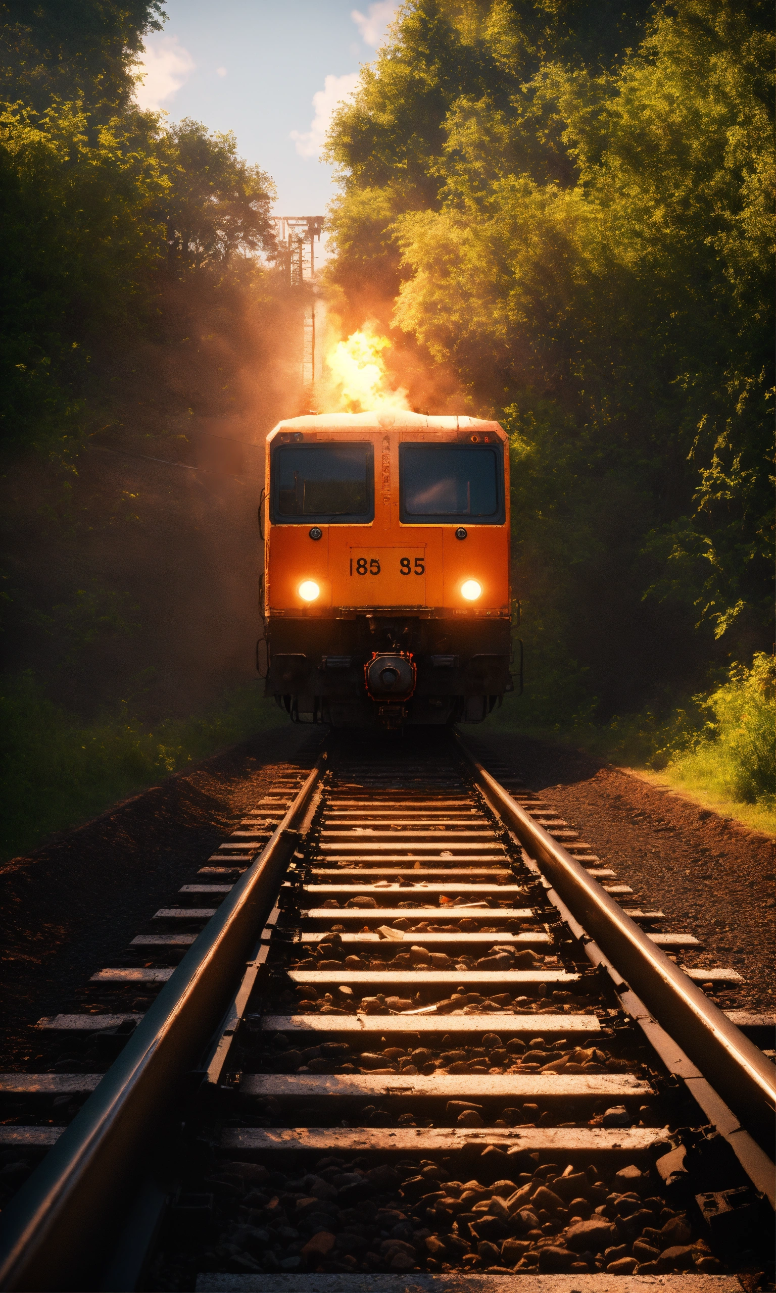 Lexica - Train accident, surreal photo, fujifilm xt3, outdoor, good ...