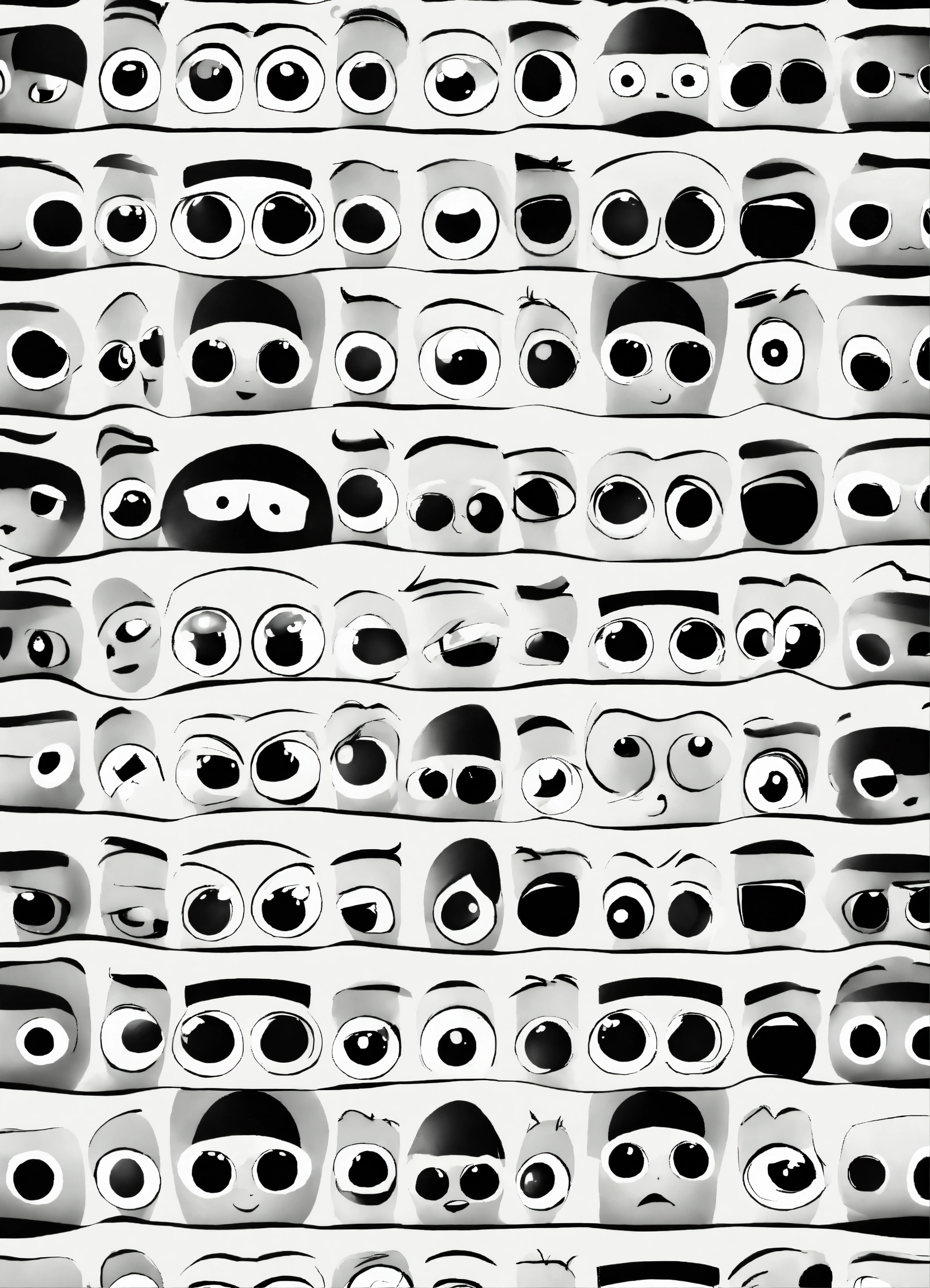 Lexica - Cartoon faces funny Big round eyes and small body The ...