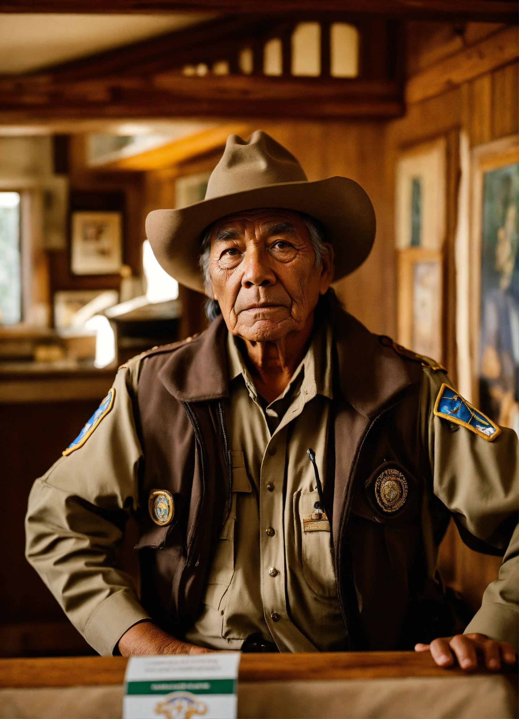 Lexica - Native american park ranger in Rocky Mountain National Park ...