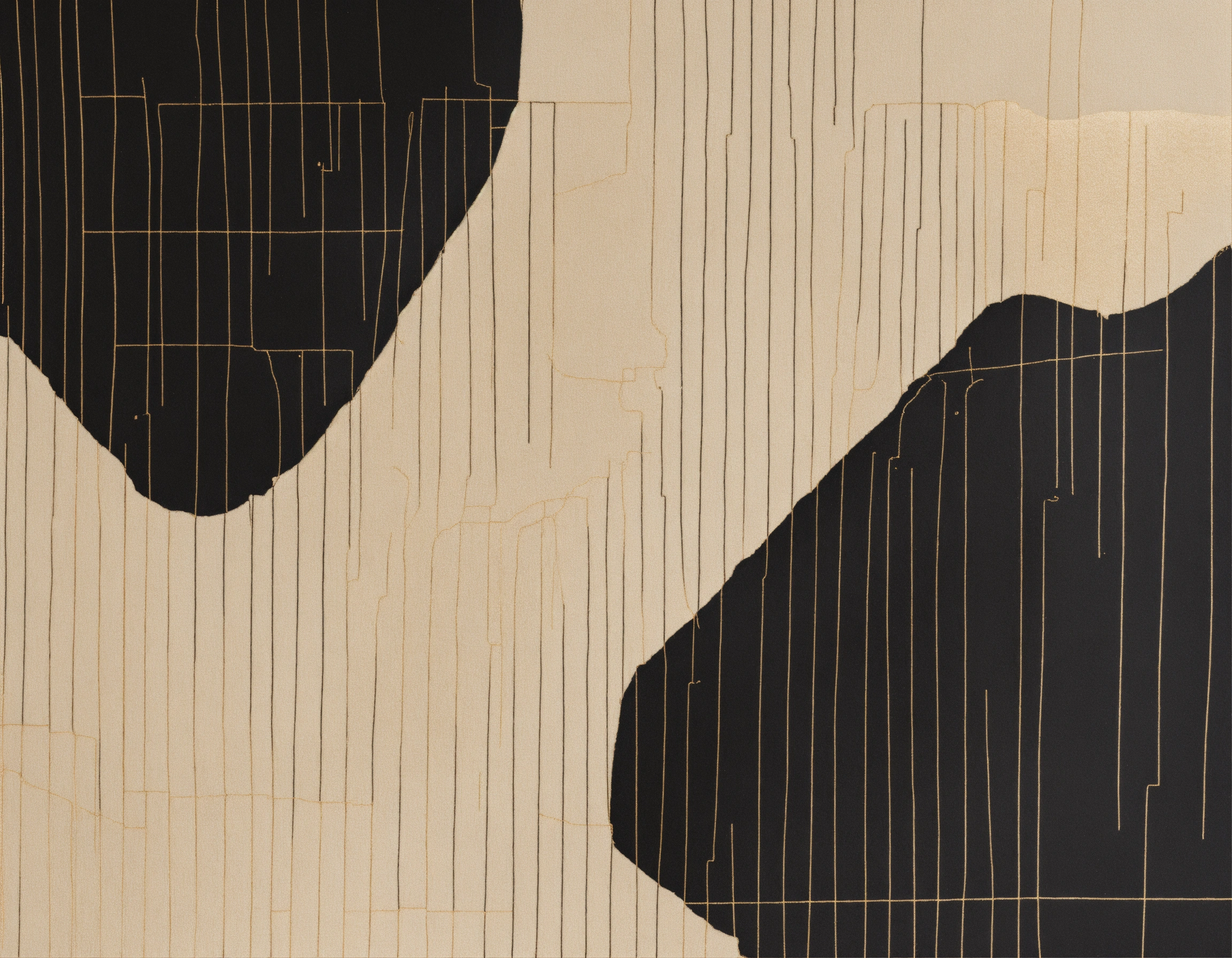 Lexica - Fragments, riso design, texture, pastels cream black, flow, clean