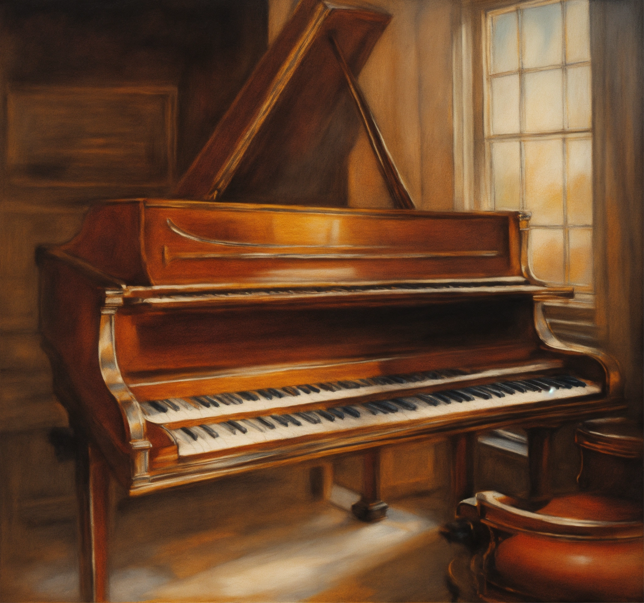 Lexica - Create me a portrait of music where merely the edges are ...