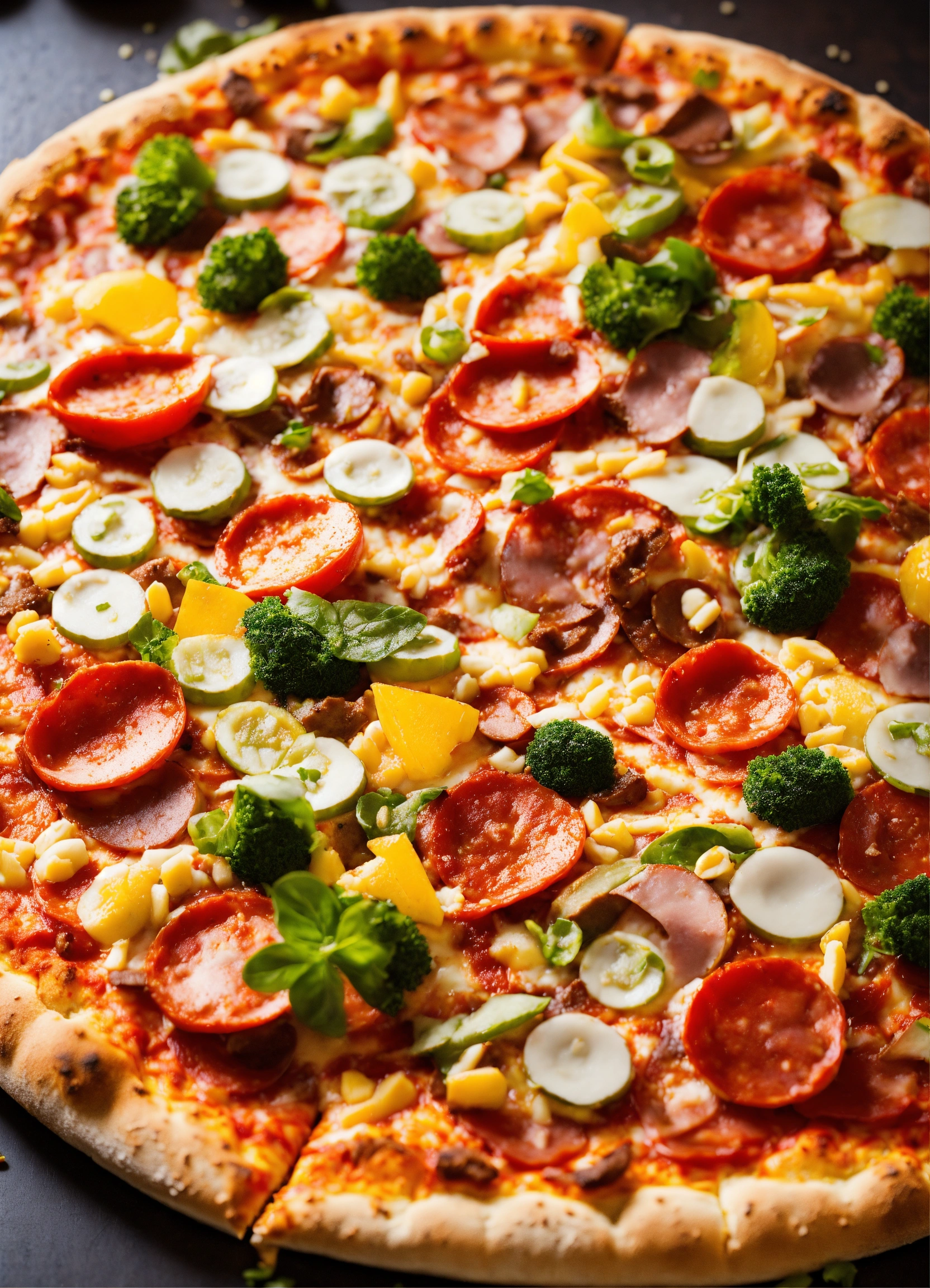 Lexica - A photo of a pizza where the toppings spell "Bored & Thirsty"